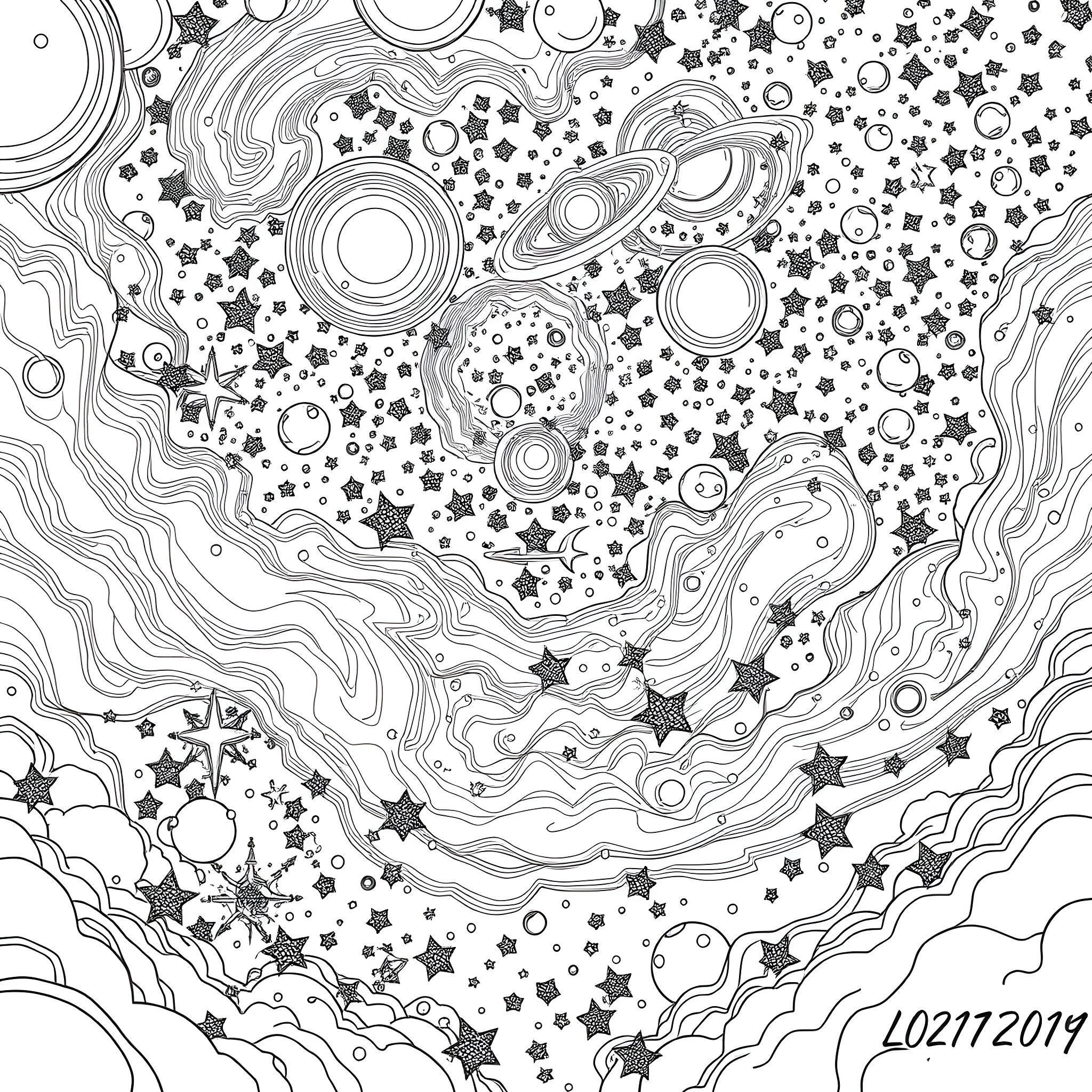 Best Space Coloring Pages (Free Printable PDF)