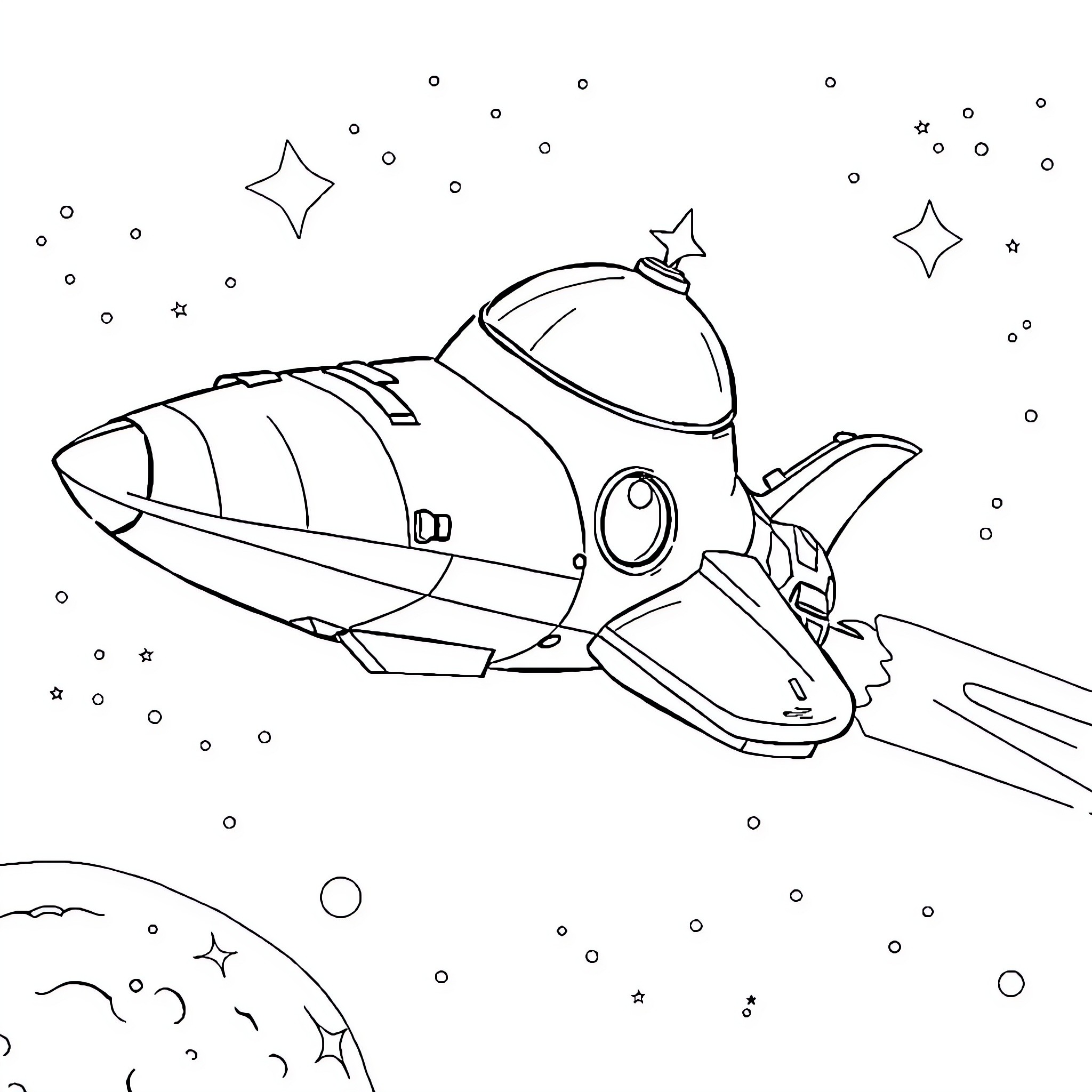 Best Spaceship Coloring Pages (Free Printable PDF)