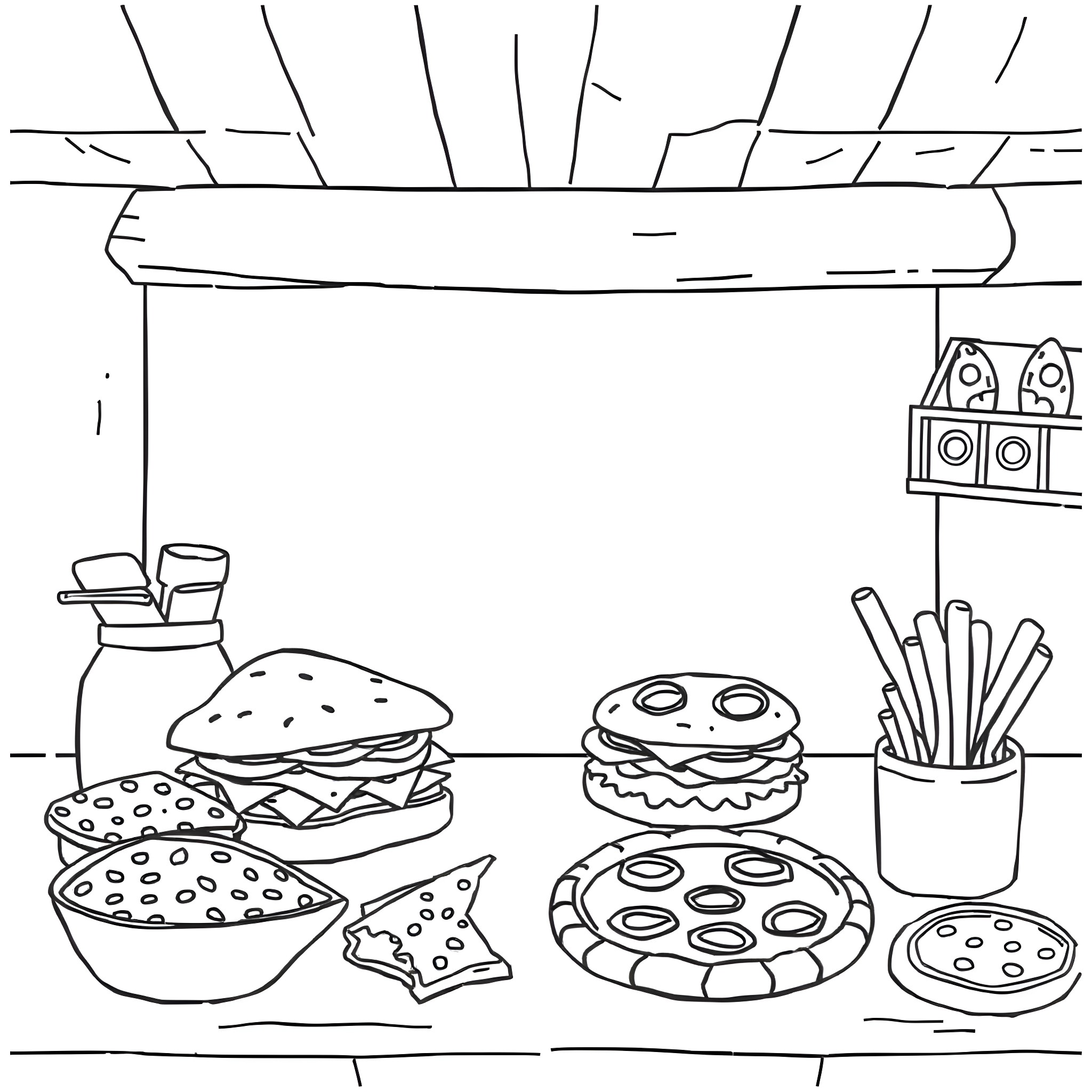 Best Food Coloring Pages (Free Printable PDF)