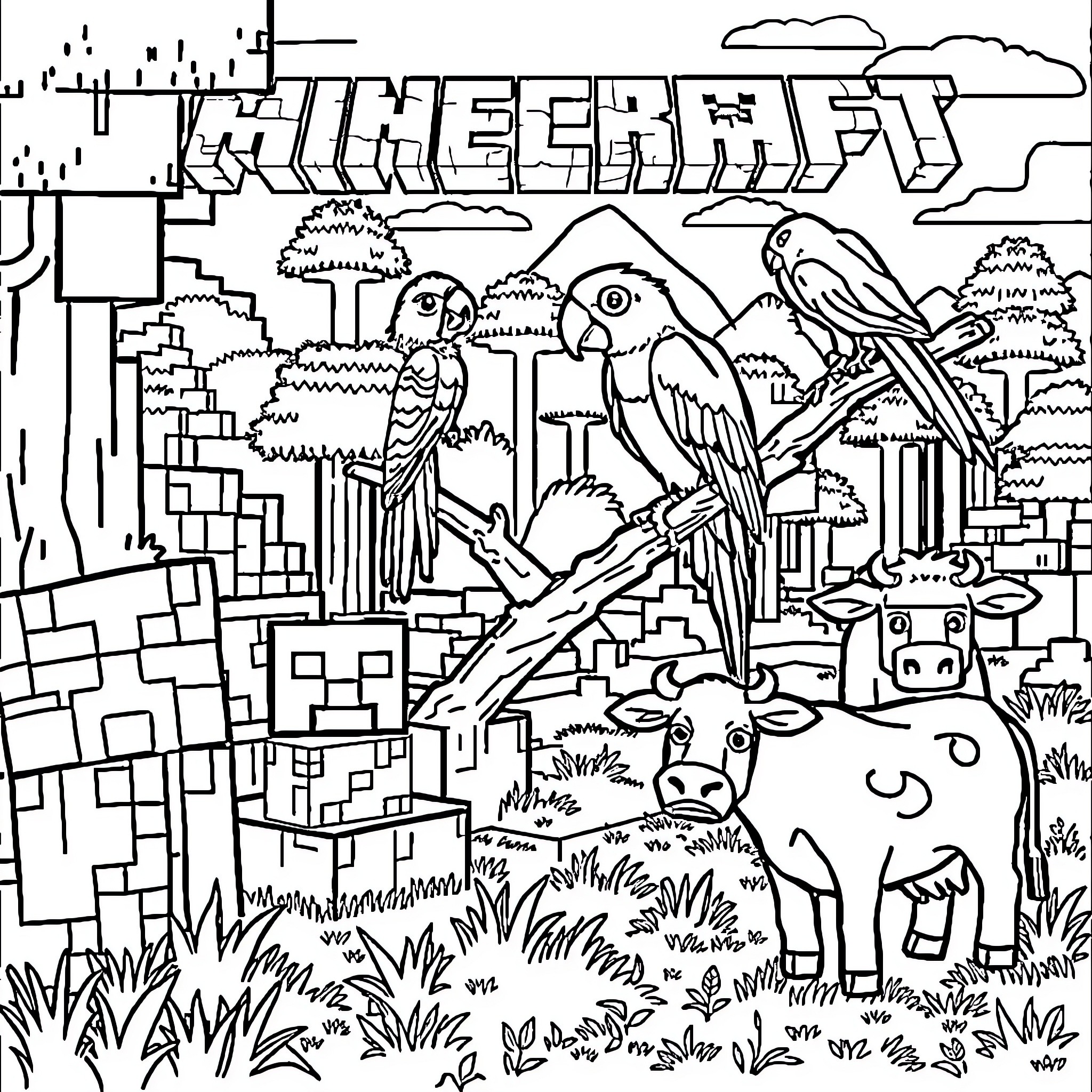 Best Minecraft Mob Coloring Pages (Free Printable PDF)