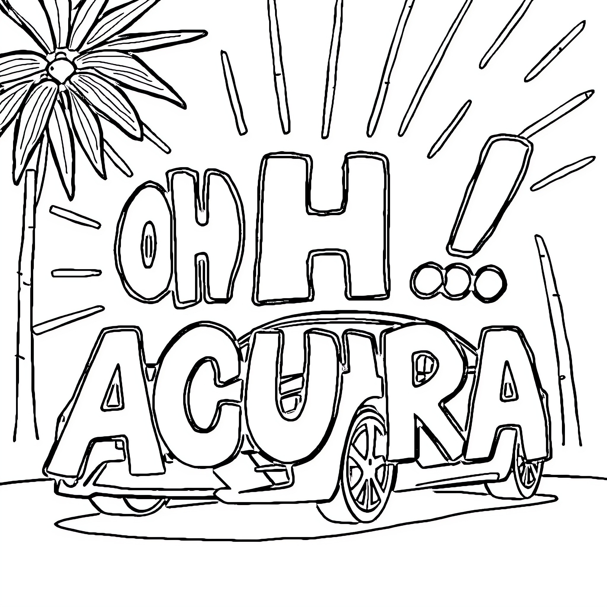 Best Acura Coloring Pages (Free Printable PDF)