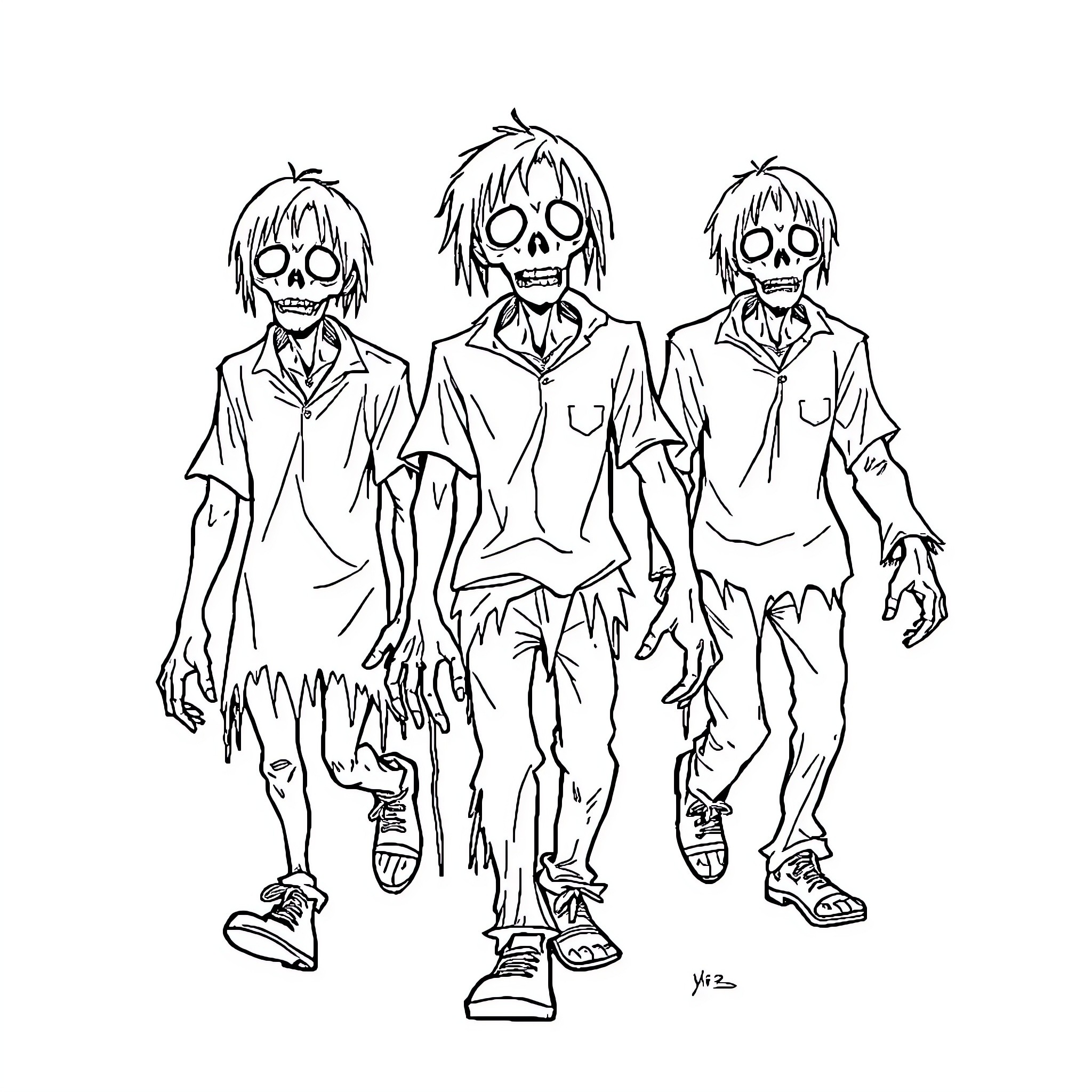Best Zombie Coloring Pages (Free Printable PDF)