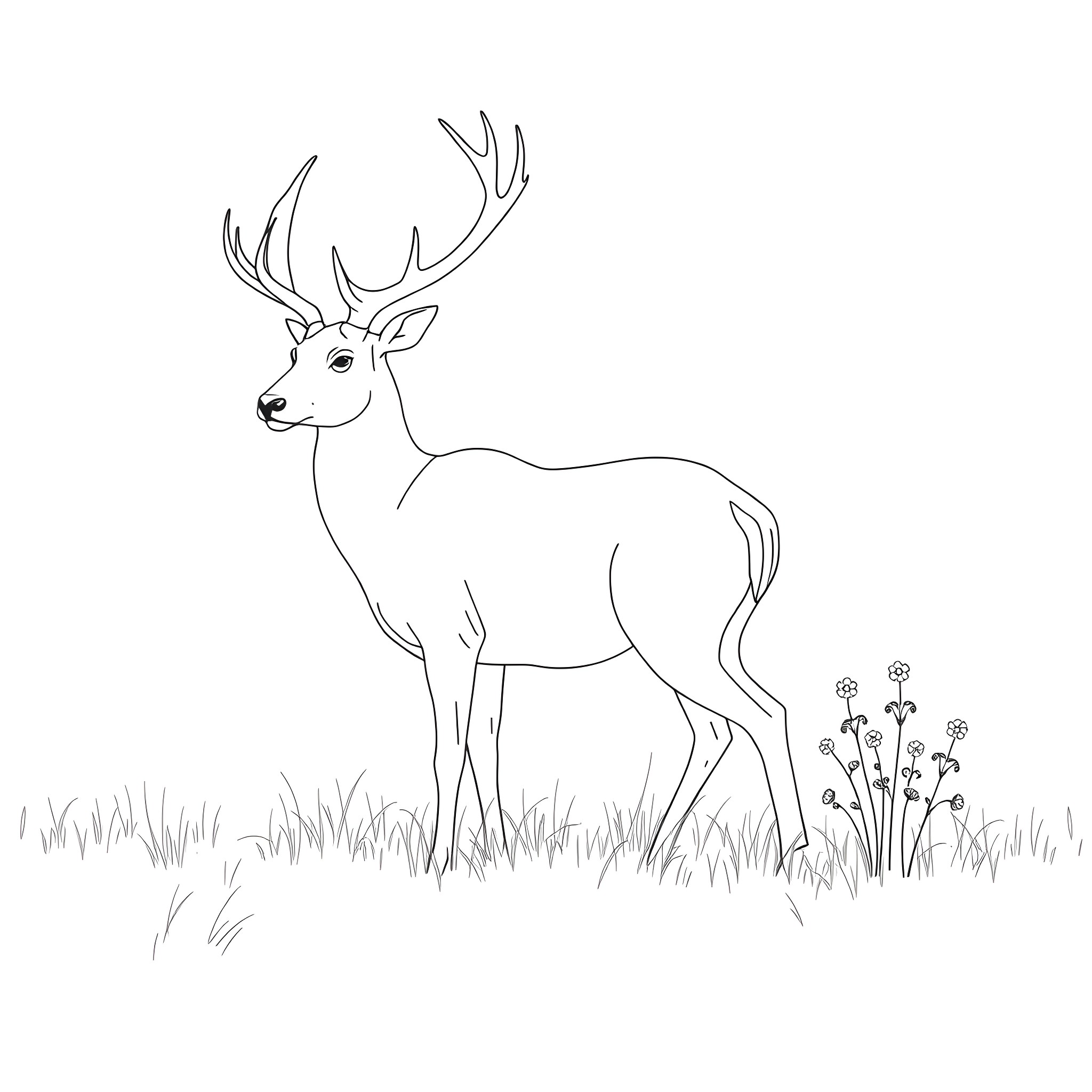 Best Deer Coloring Pages (Free Printable PDF)