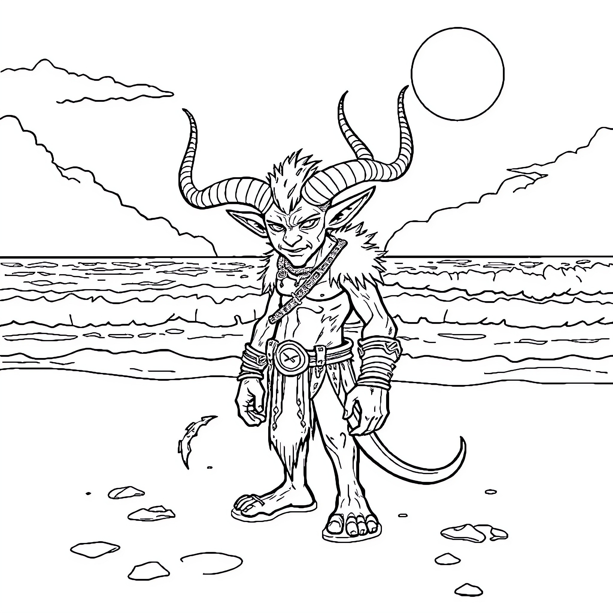 Best Tiefling Coloring Pages (Free Printable PDF)