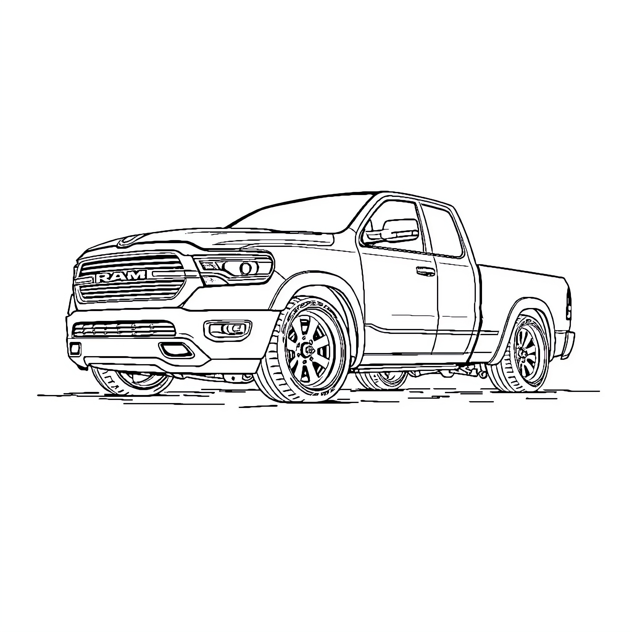 42 Best Dodge Ram Coloring Pages (Free Printable PDFs)