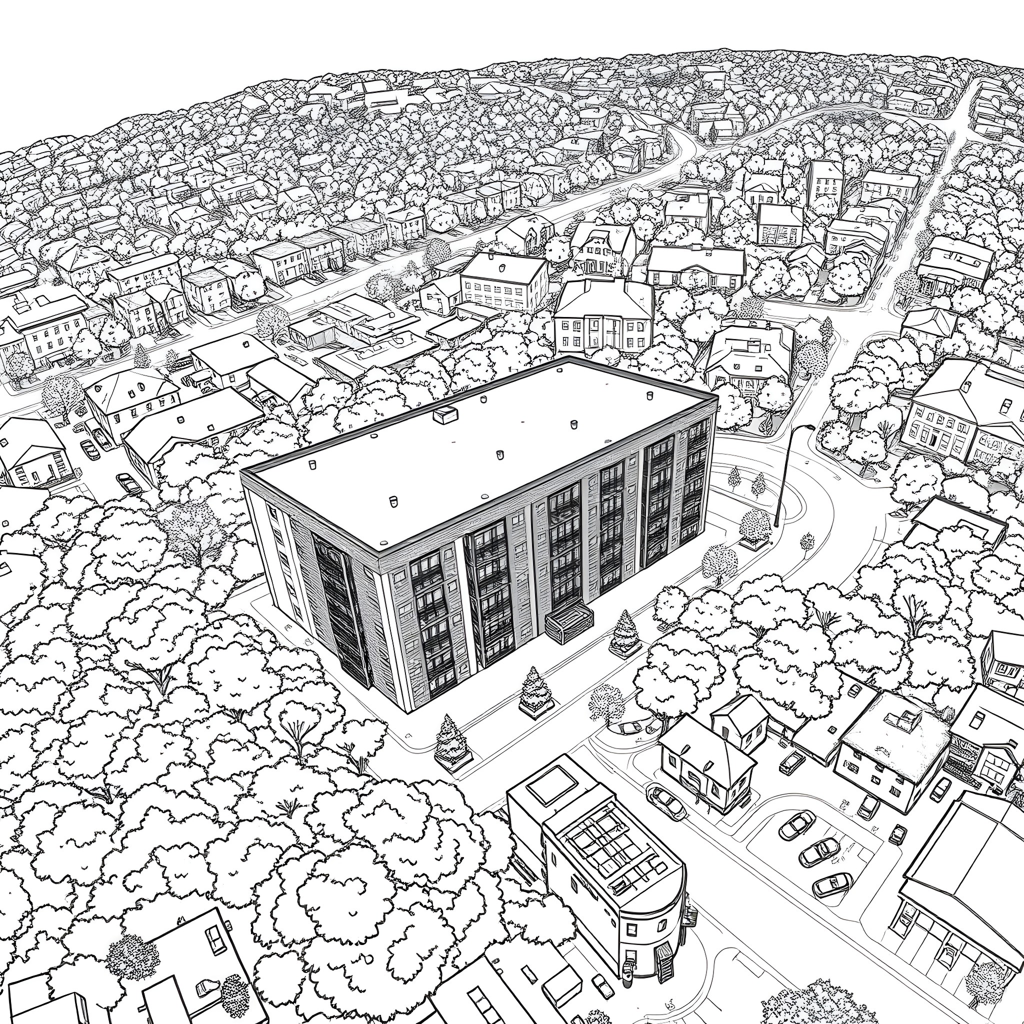 Best Apartment Coloring Pages (Free Printable PDF)