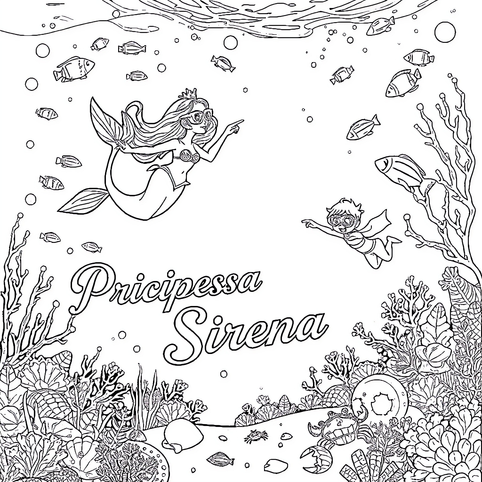Best Princess Siren Coloring Pages (Free Printable PDF)
