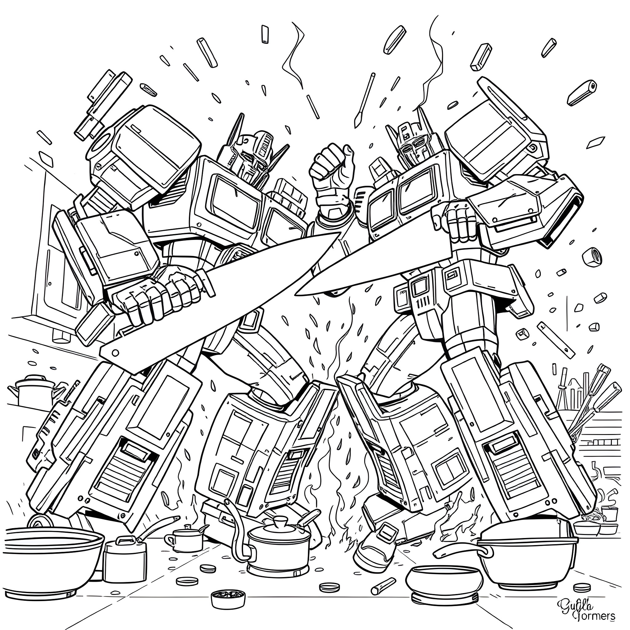 Best Transformer Coloring Pages (Free Printable PDF)