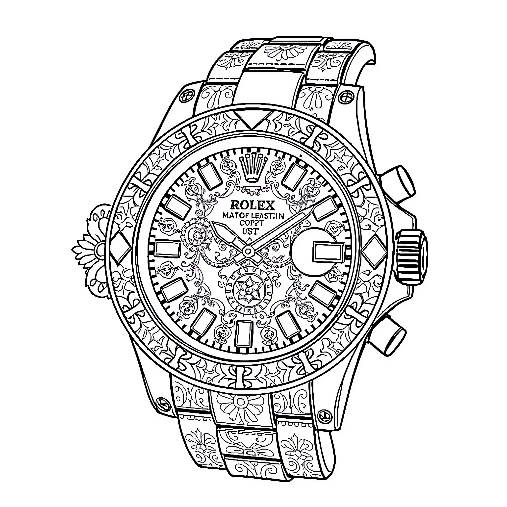 Best Rolex Coloring Pages (Free Printable PDF)