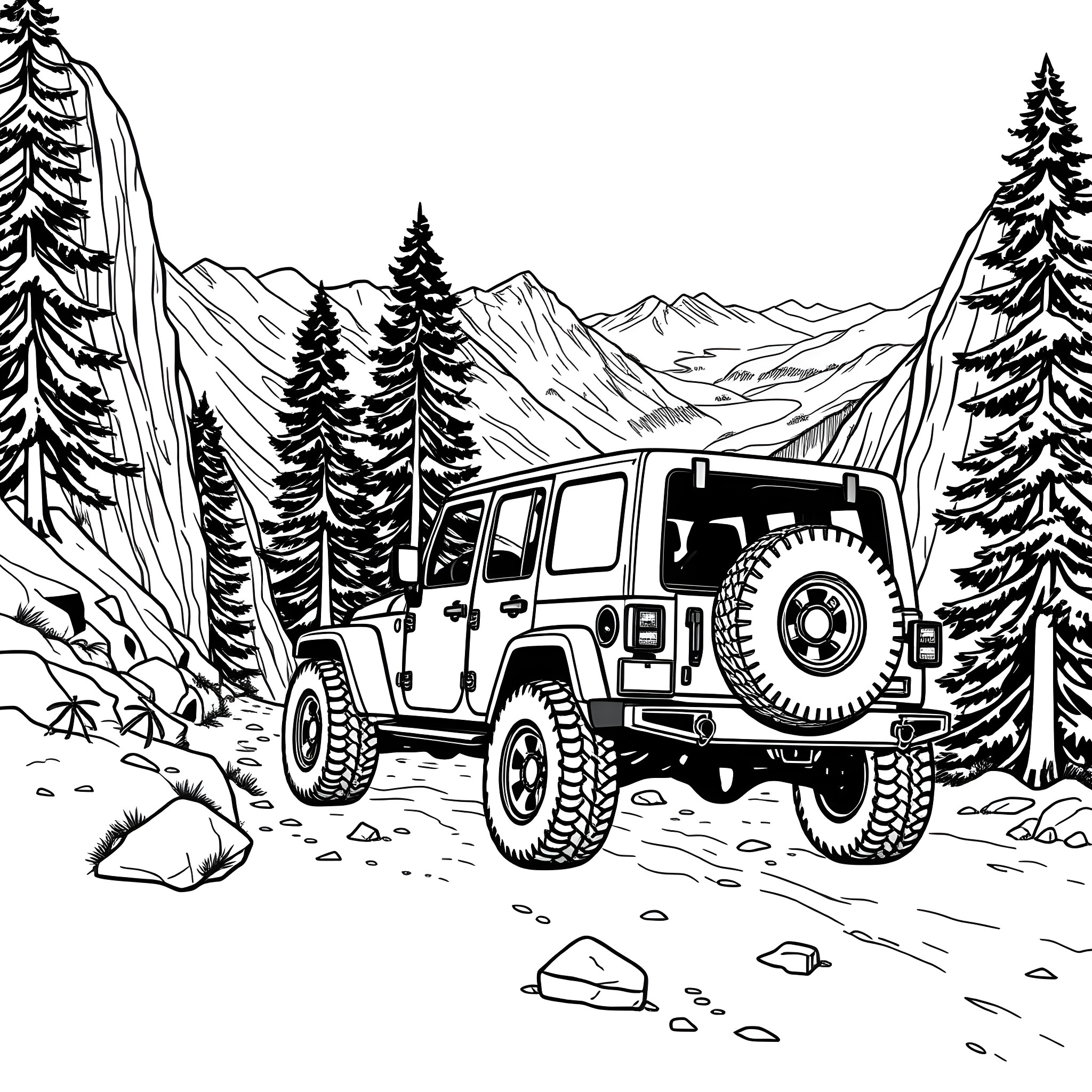 Best Jeep Coloring Pages (Free Printable PDF)