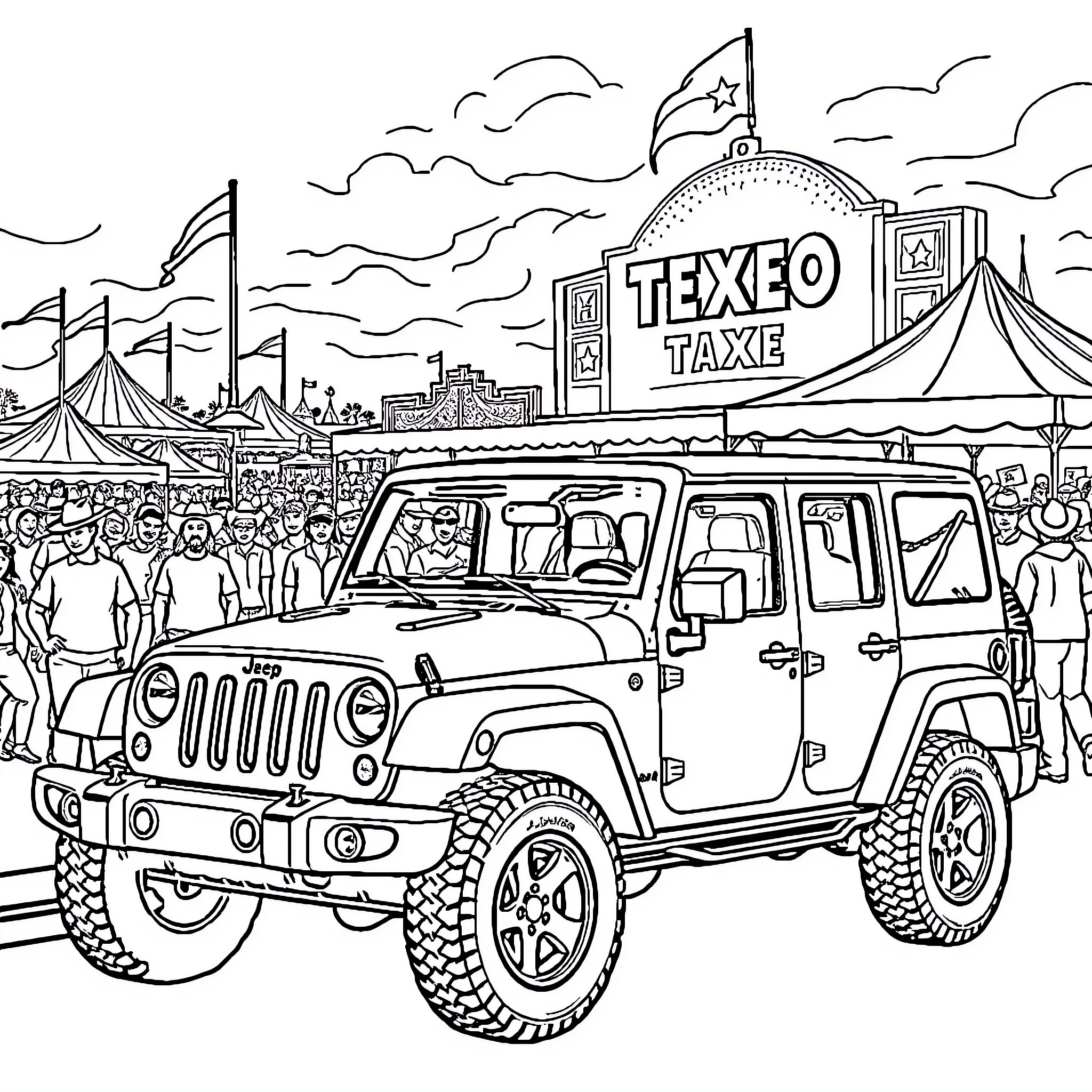 Best Jeep Coloring Pages (Free Printable PDF)