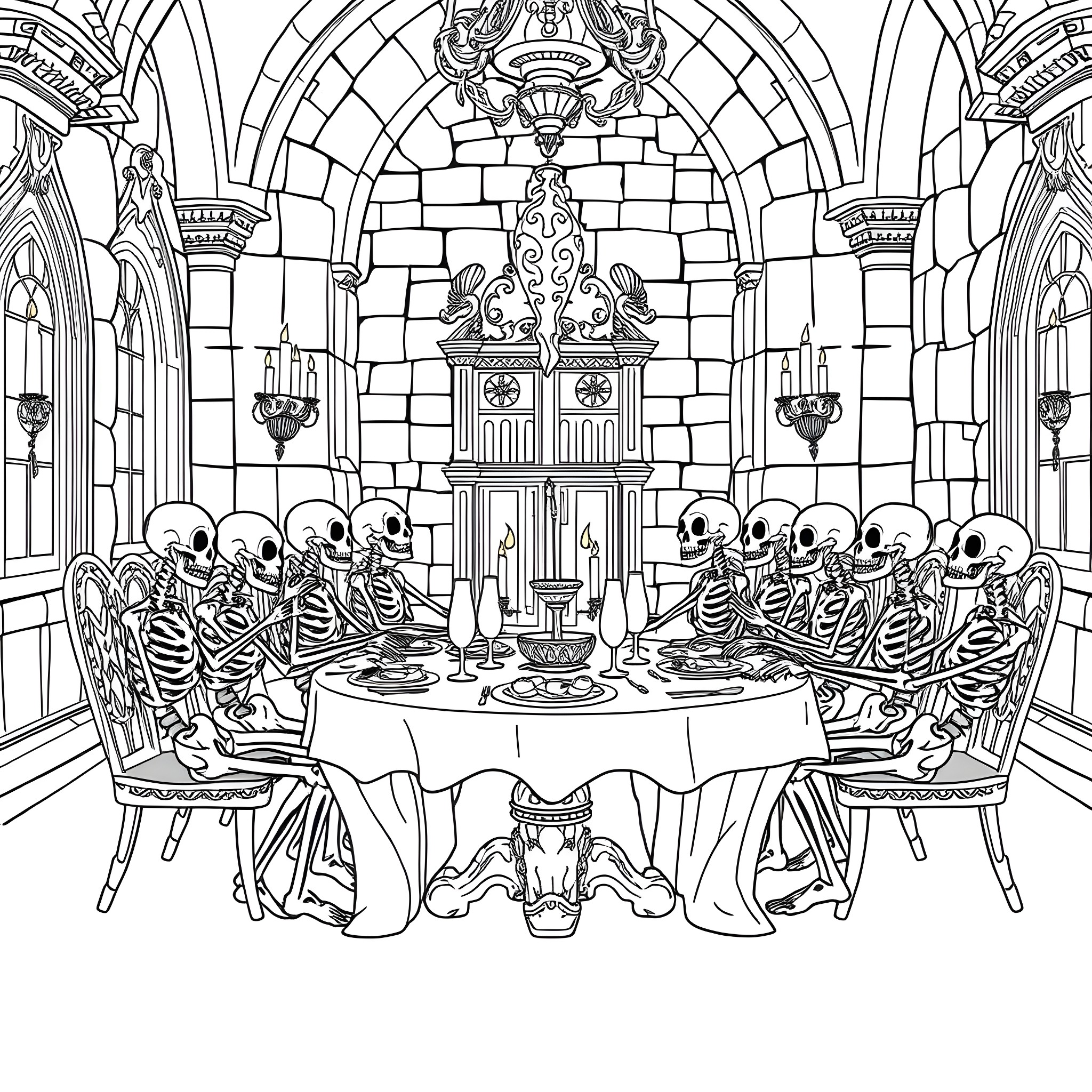 102 Best Skeleton Coloring Pages (Free Printable PDFs)