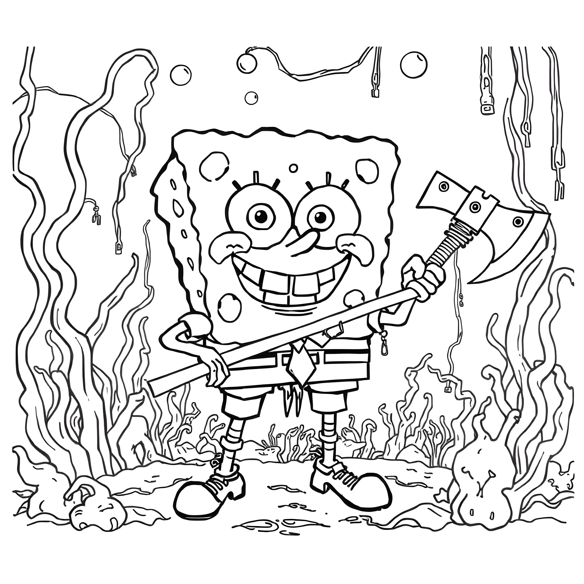 5 Best Spongebob Coloring Pages (Free Printable PDFs)