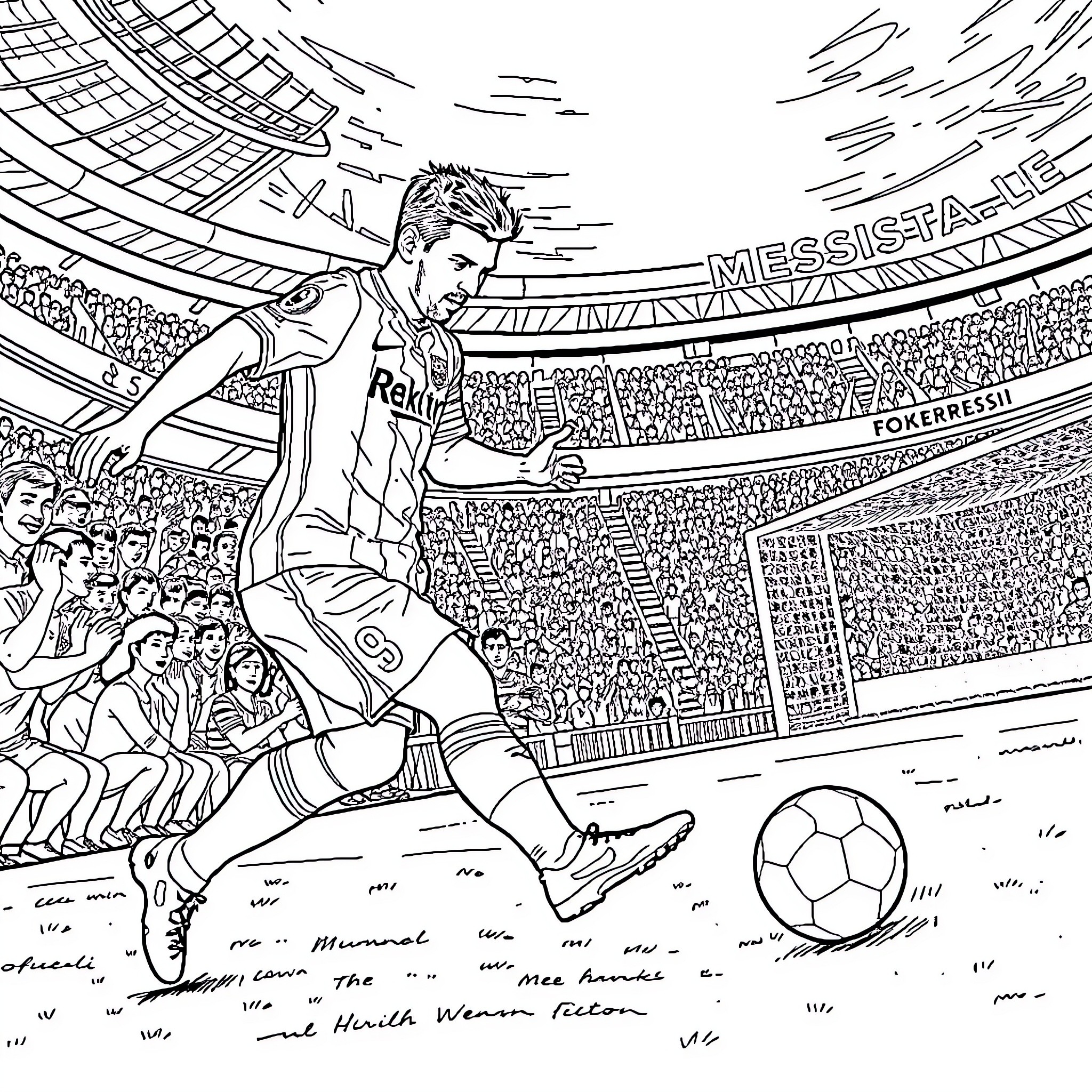 Best Messi Coloring Pages (Free Printable PDF)