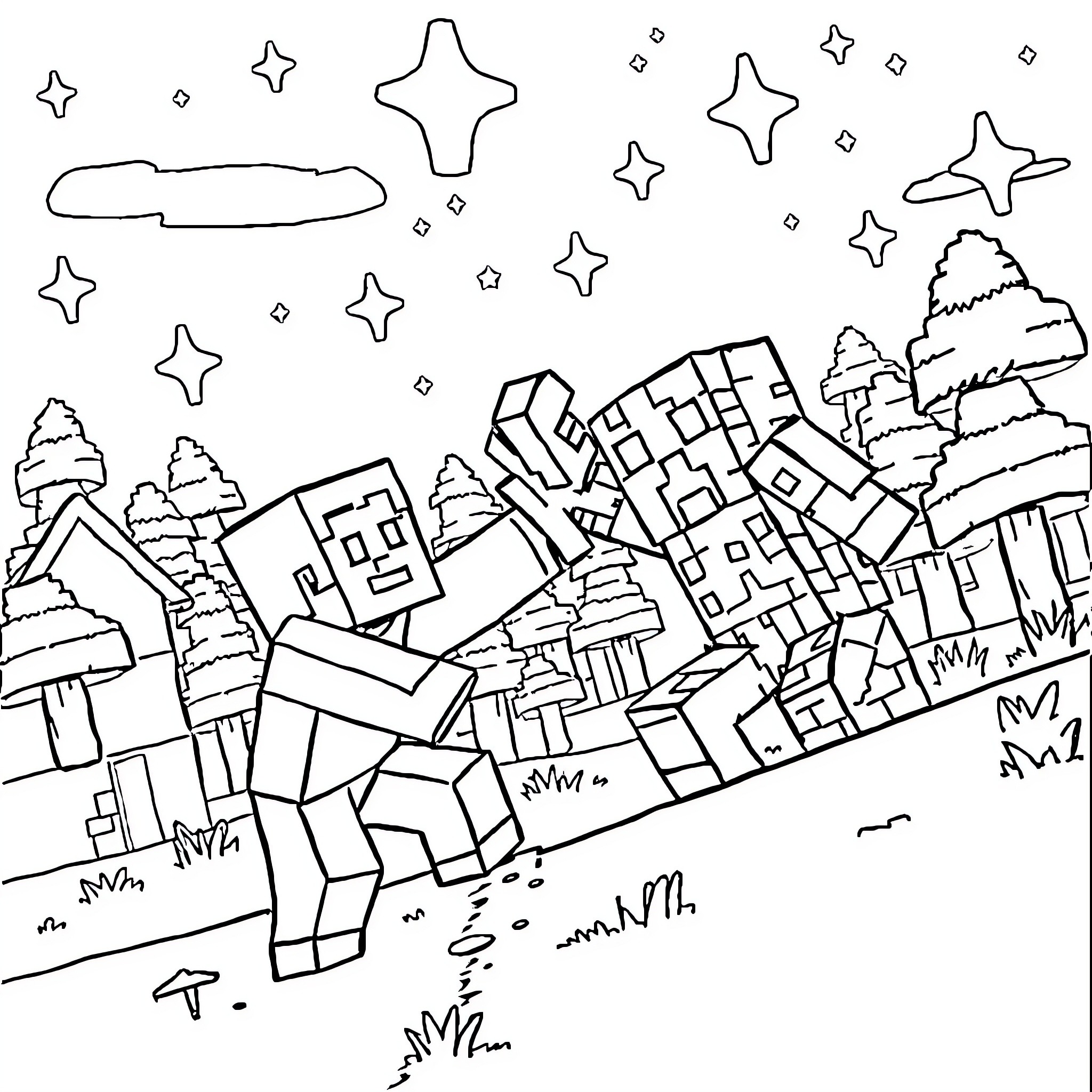 Best Minecraft Steve Coloring Pages (Free Printable PDF)