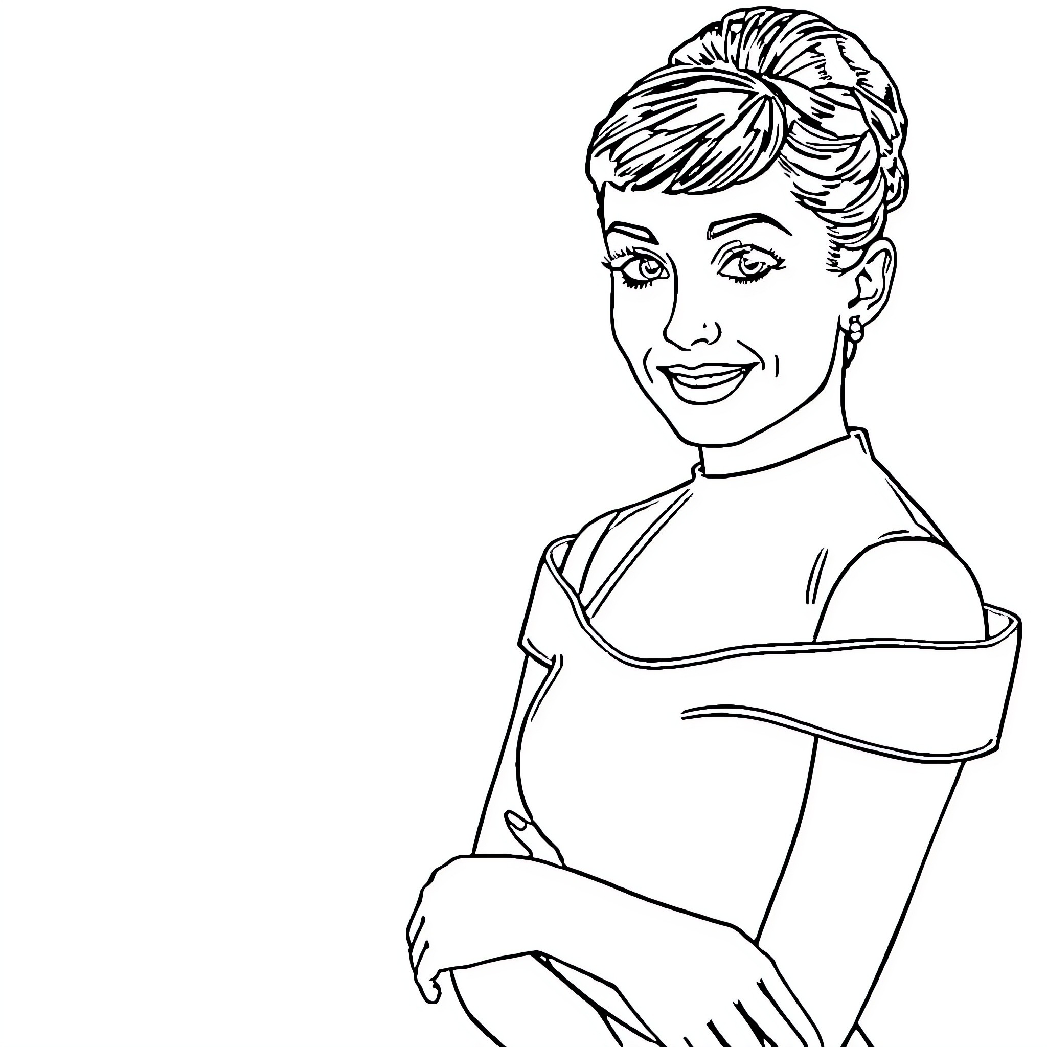 2 Best Audrey Hepburn Coloring Pages (Free Printable PDFs)