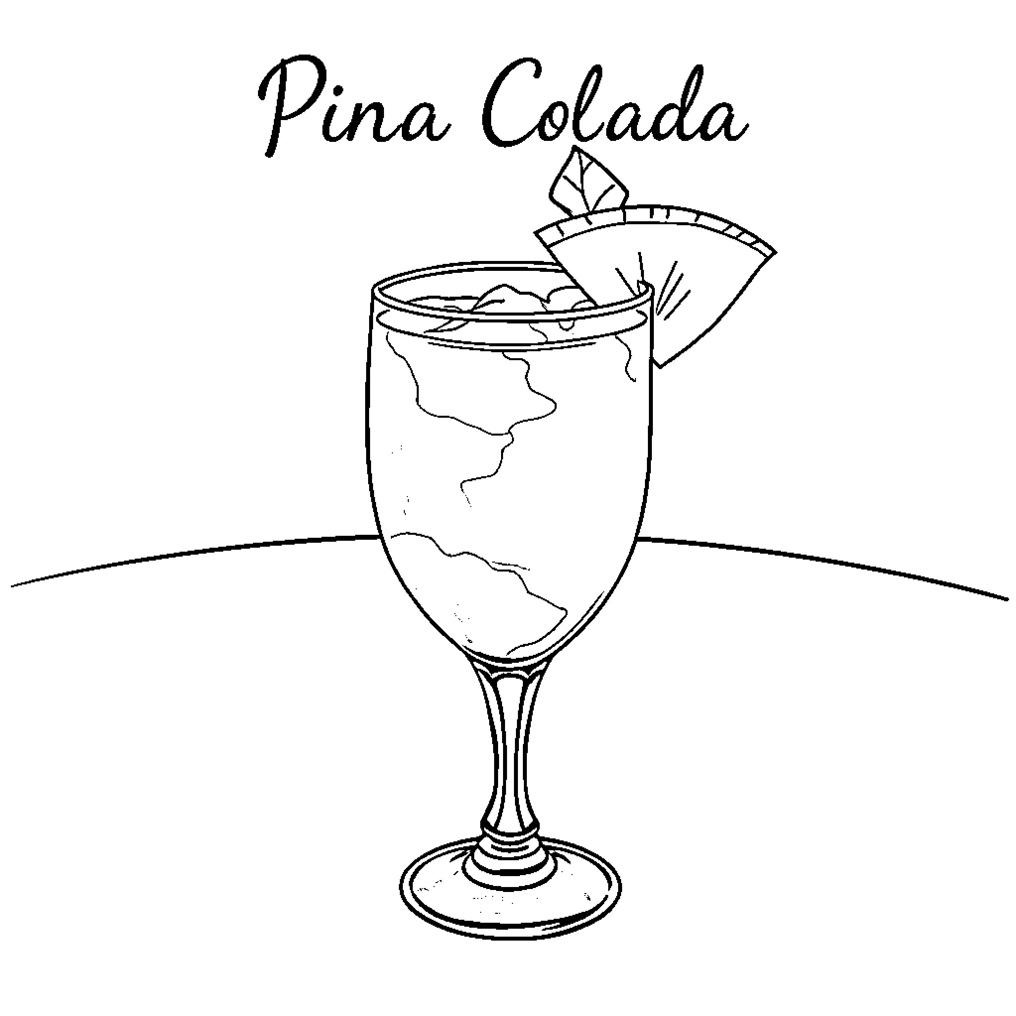 Best Pina Colada Coloring Pages (Free Printable PDF)