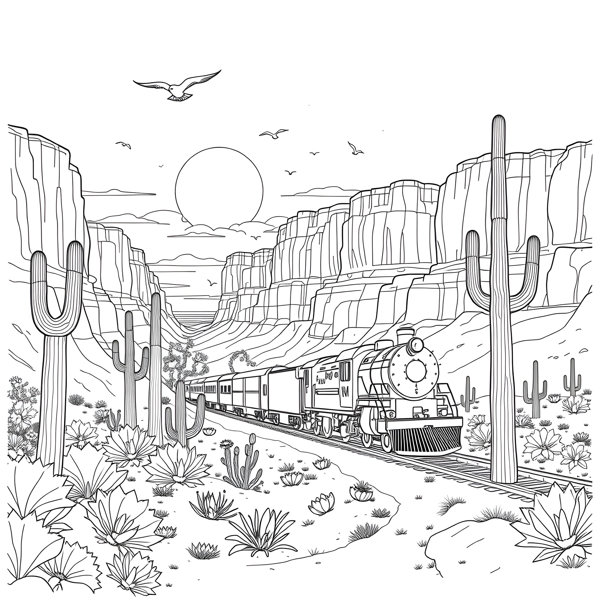 29 Best Train Coloring Pages (Free Printable PDFs)