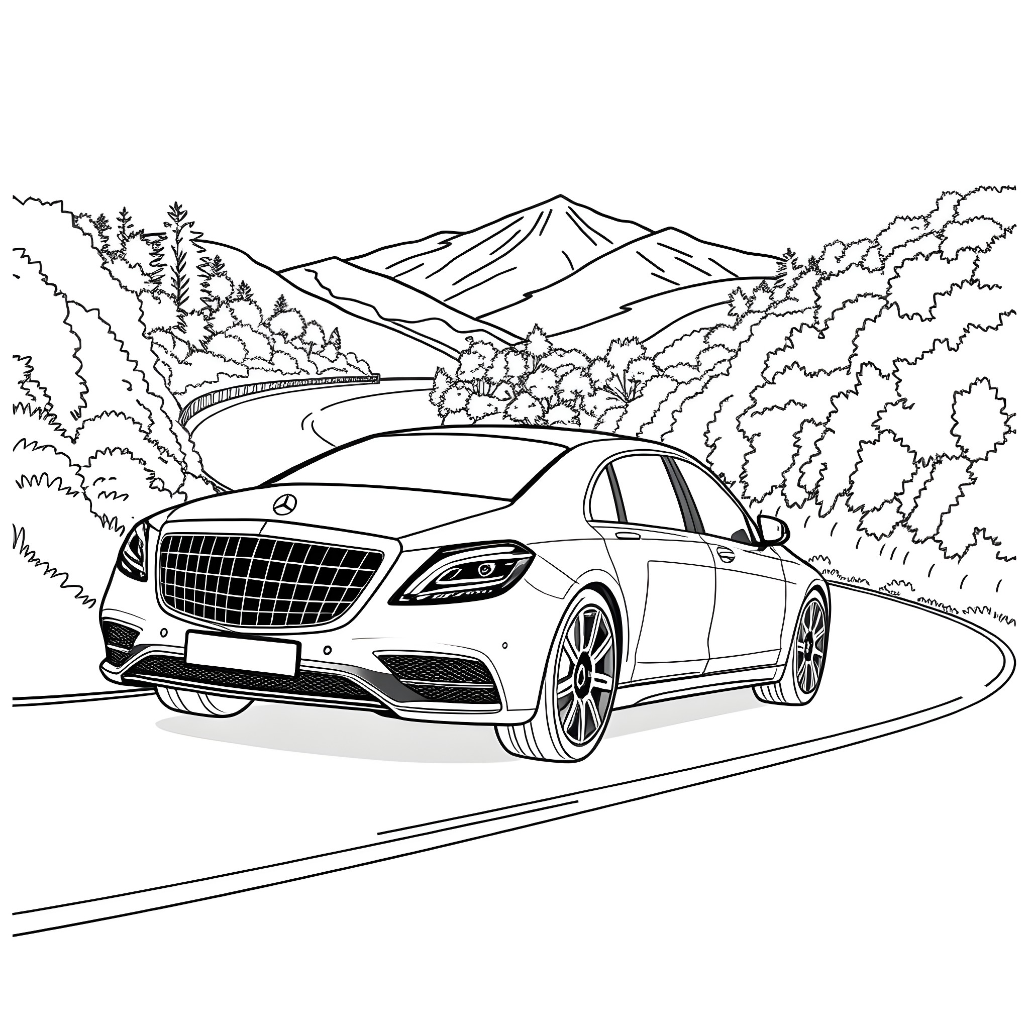 Best Mercedes Coloring Pages (Free Printable PDF)