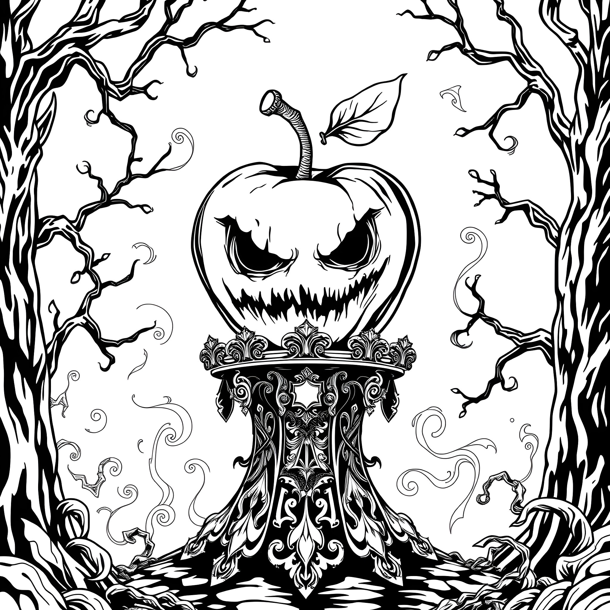 Best Poison Apple Coloring Pages (Free Printable PDF)