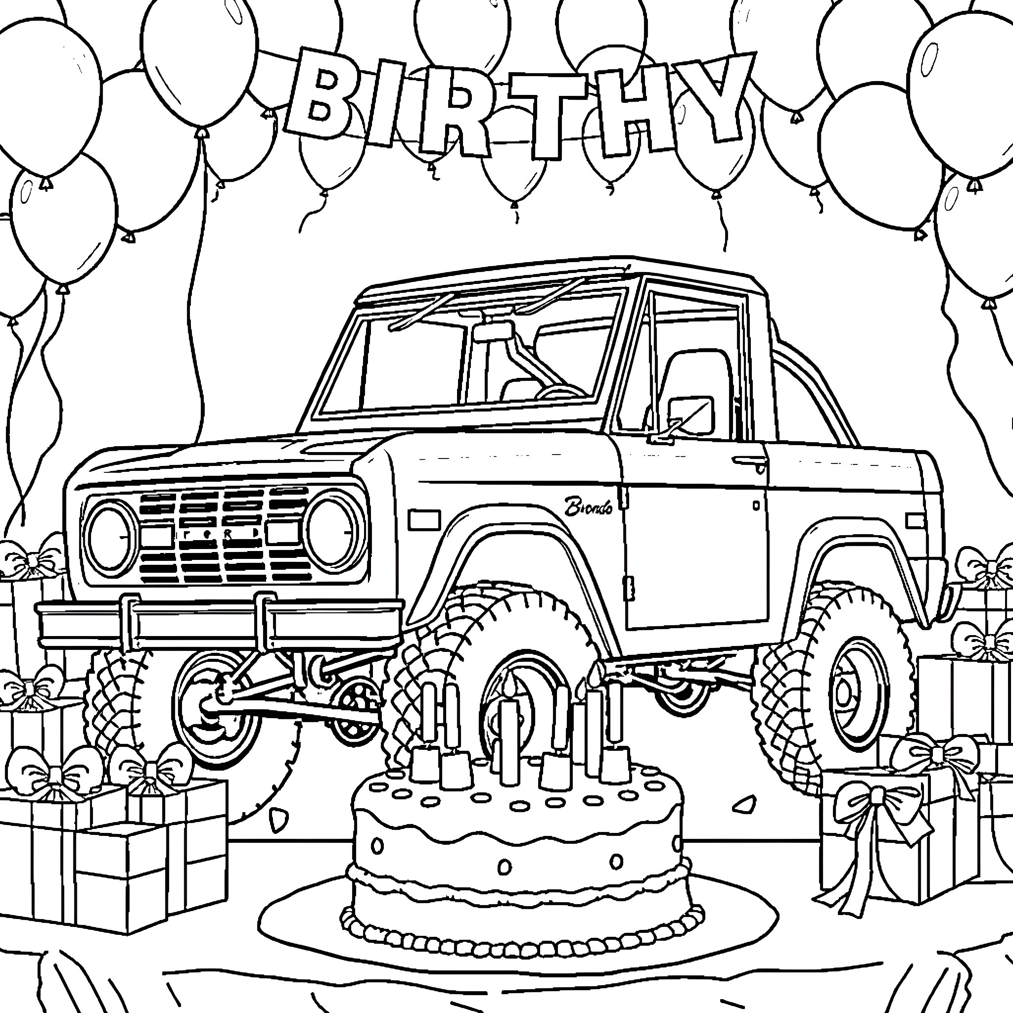 11 Best Ford Bronco Coloring Pages (Free Printable PDFs)