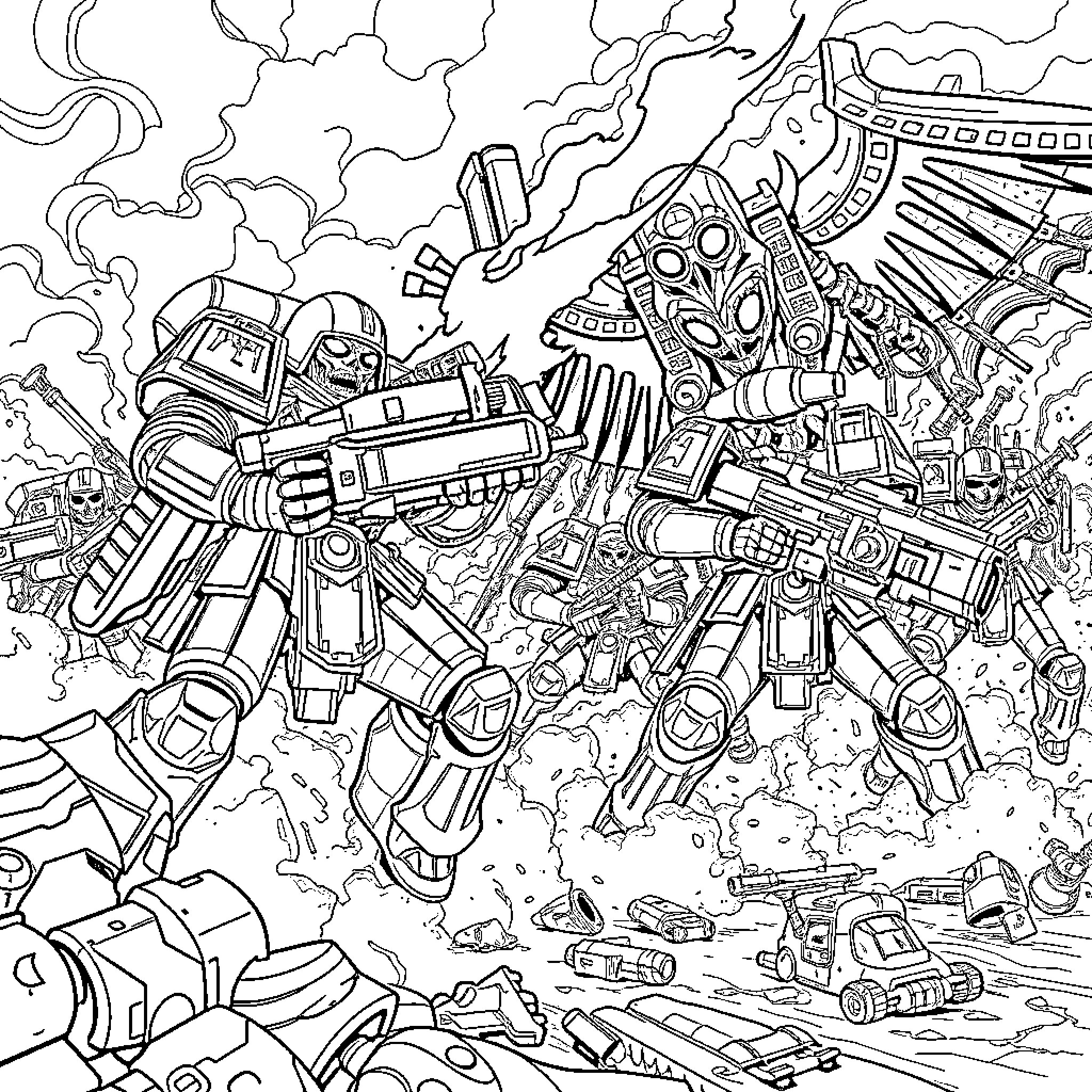Best Space Marine Coloring Pages (Free Printable PDF)