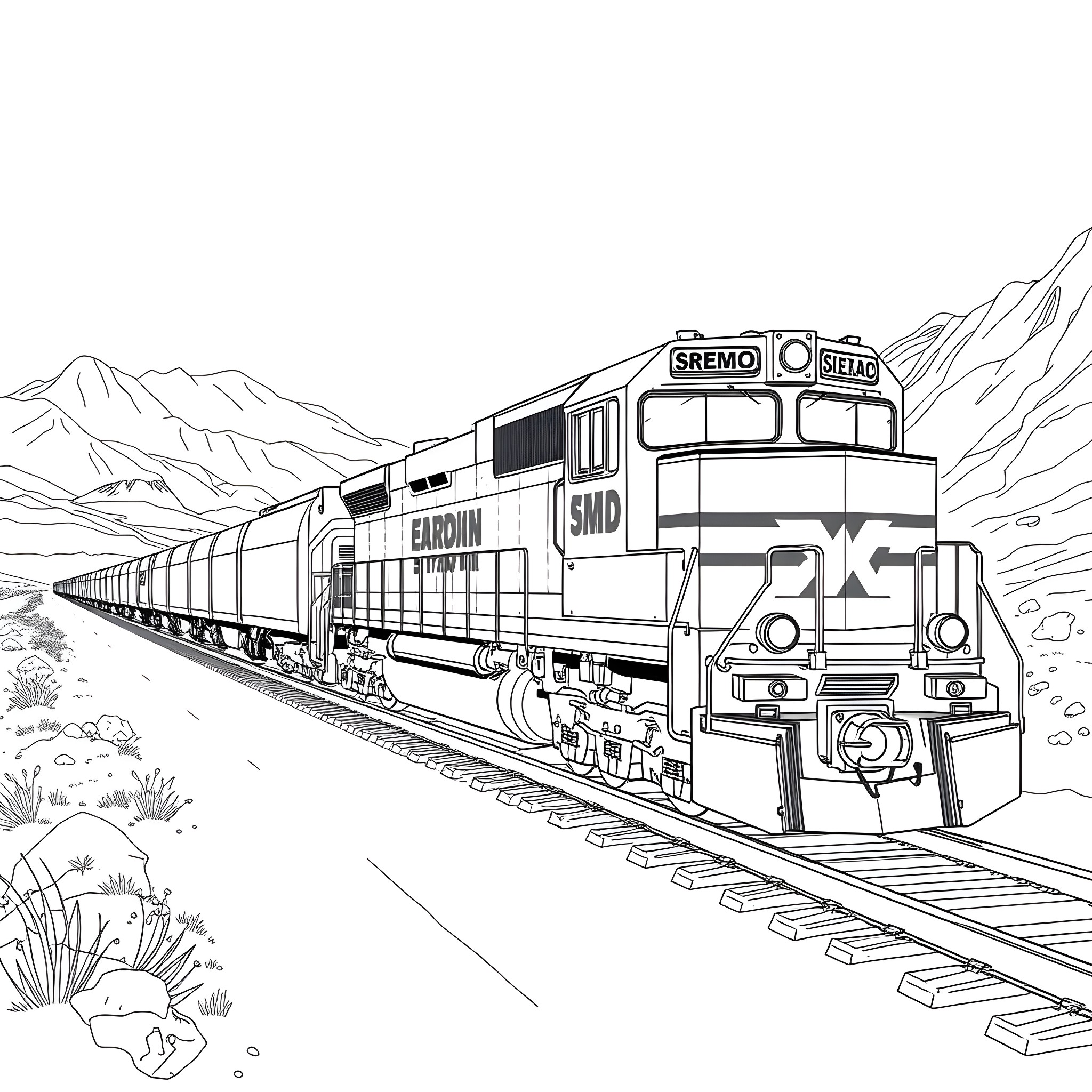 30 Best Locomotive Coloring Pages (Free Printable PDFs)