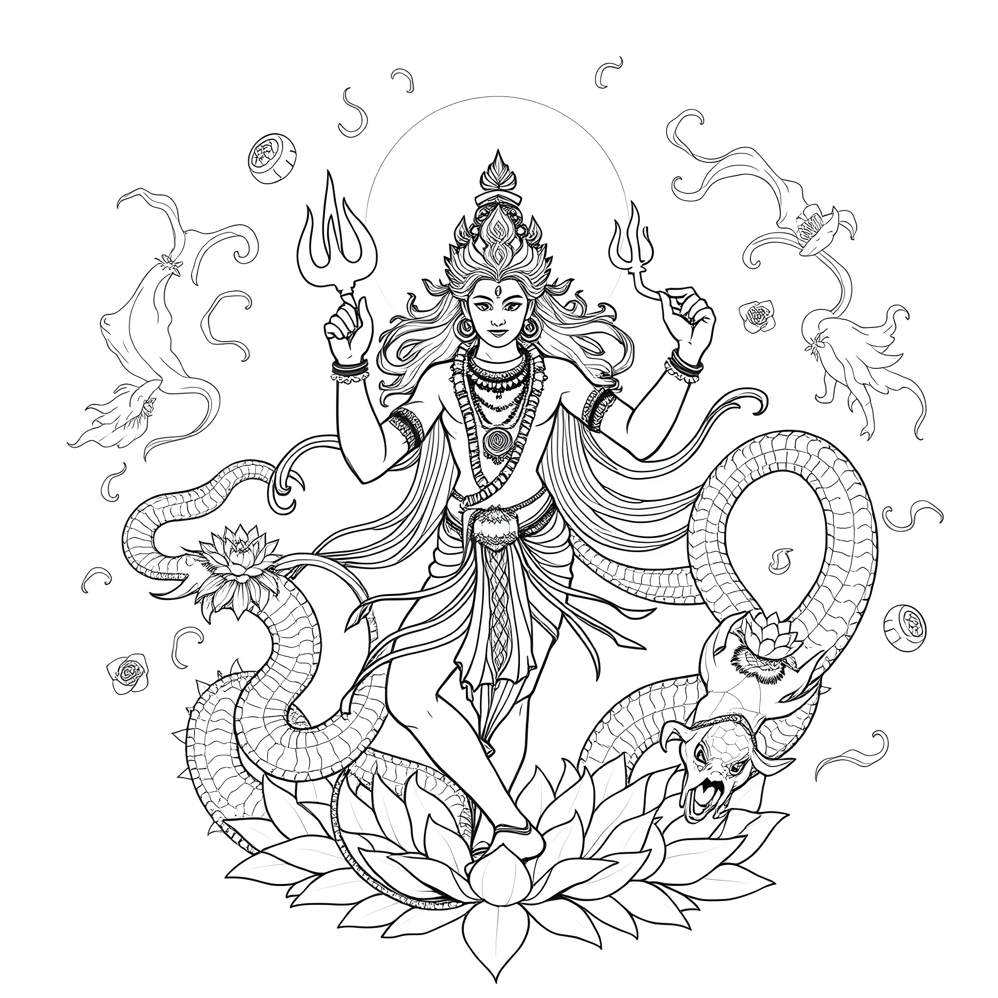 Best Shiva Coloring Pages (Free Printable PDF)