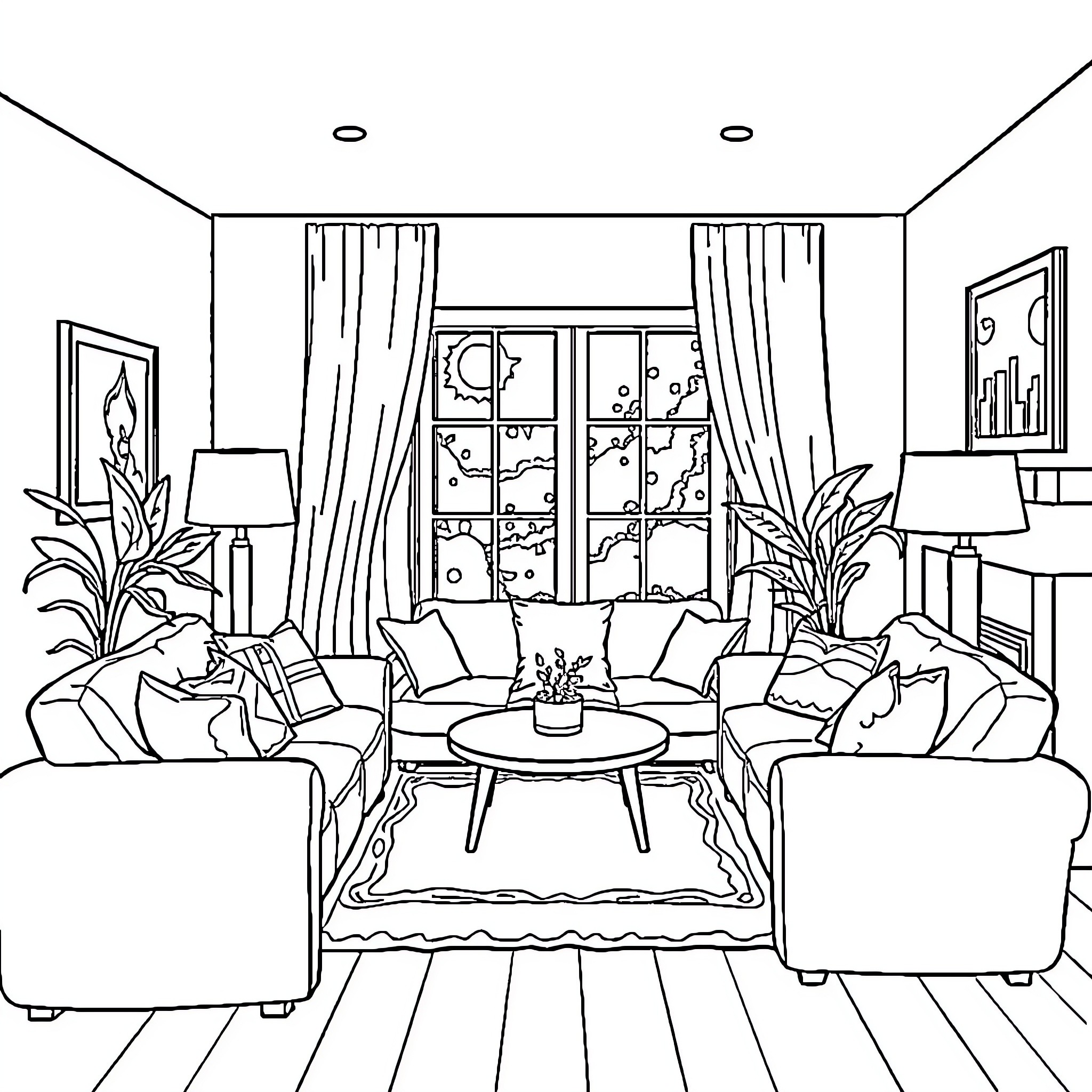 Best Lounge Coloring Pages (Free Printable PDF)