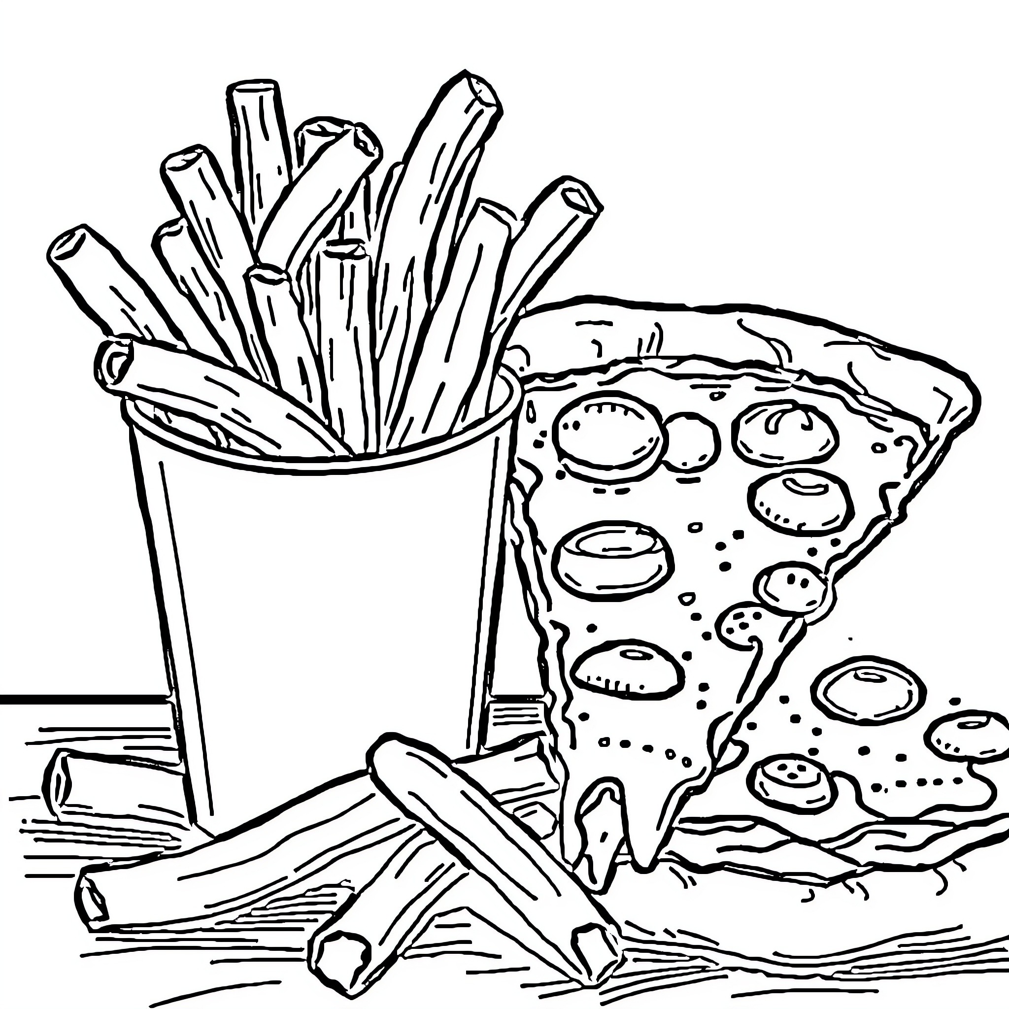 9 Best French Fry Coloring Pages (Free Printable PDFs)