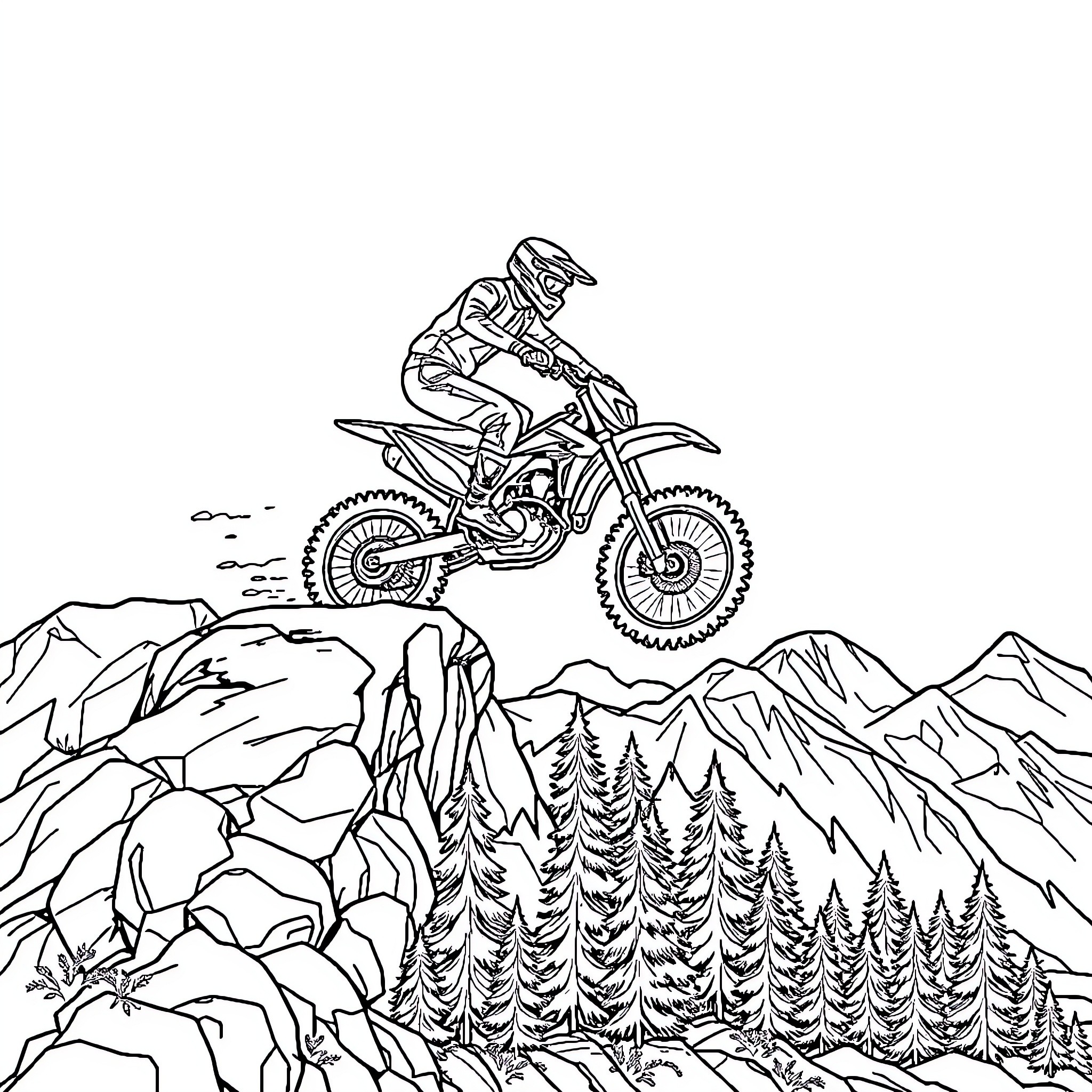 14 Best Motocross Coloring Pages (Free Printable PDFs)