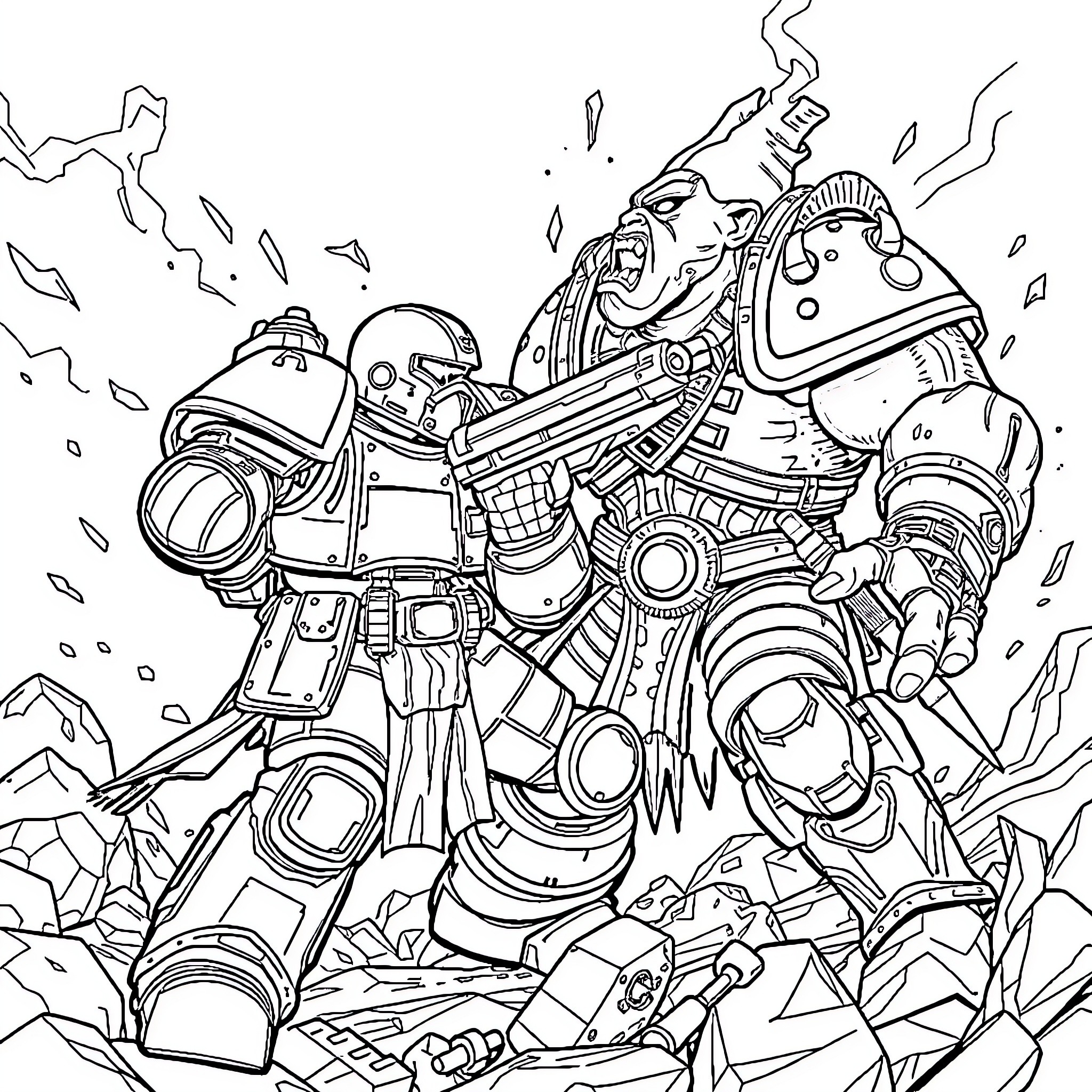 Best Space Marine Coloring Pages (Free Printable PDF)