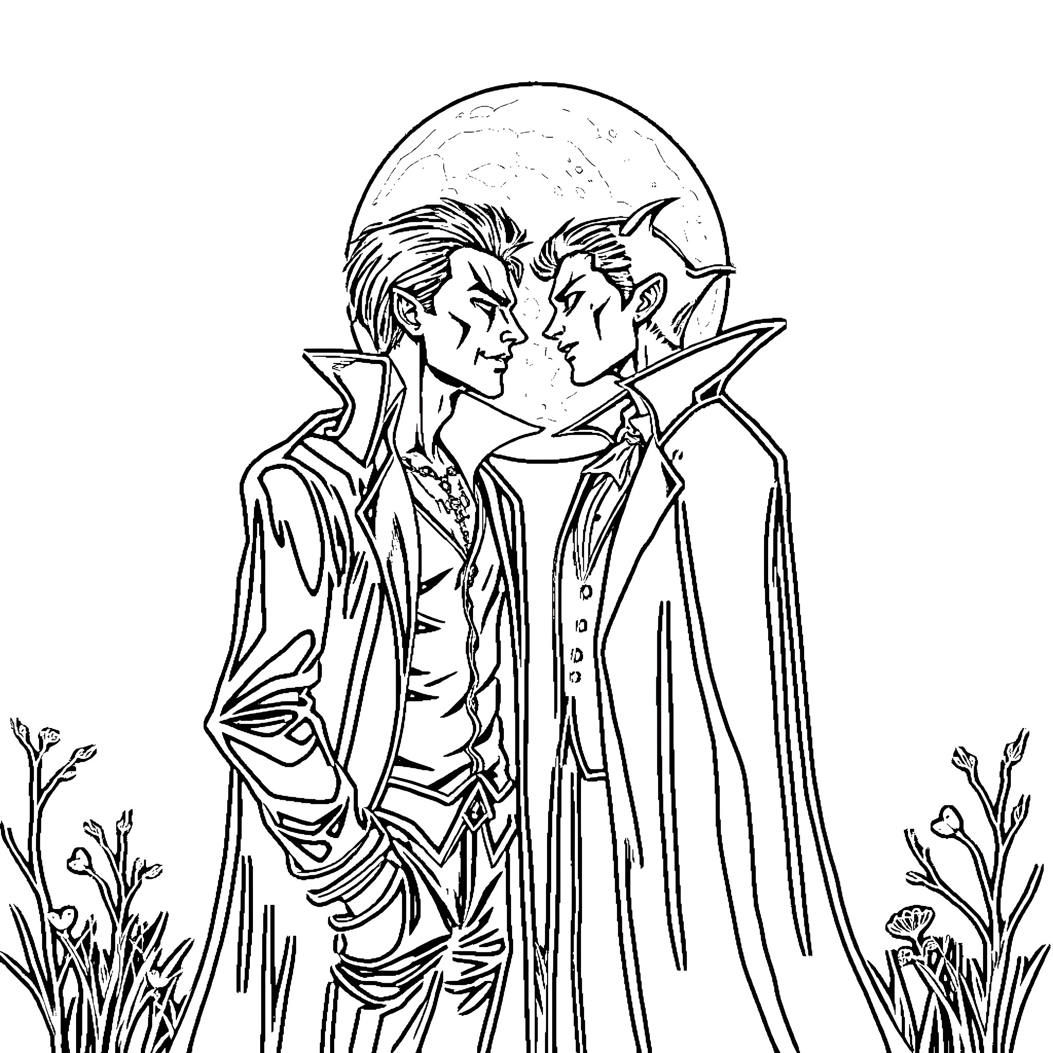 Best Vampire Coloring Pages (Free Printable PDF)