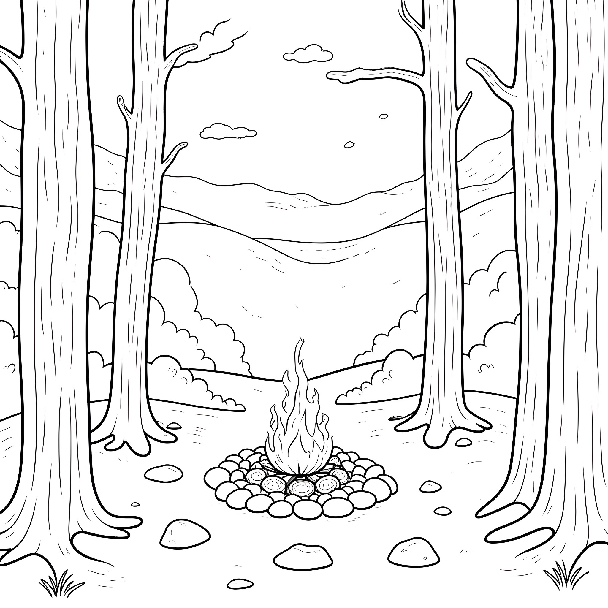 Best Forest Coloring Pages (Free Printable PDF)