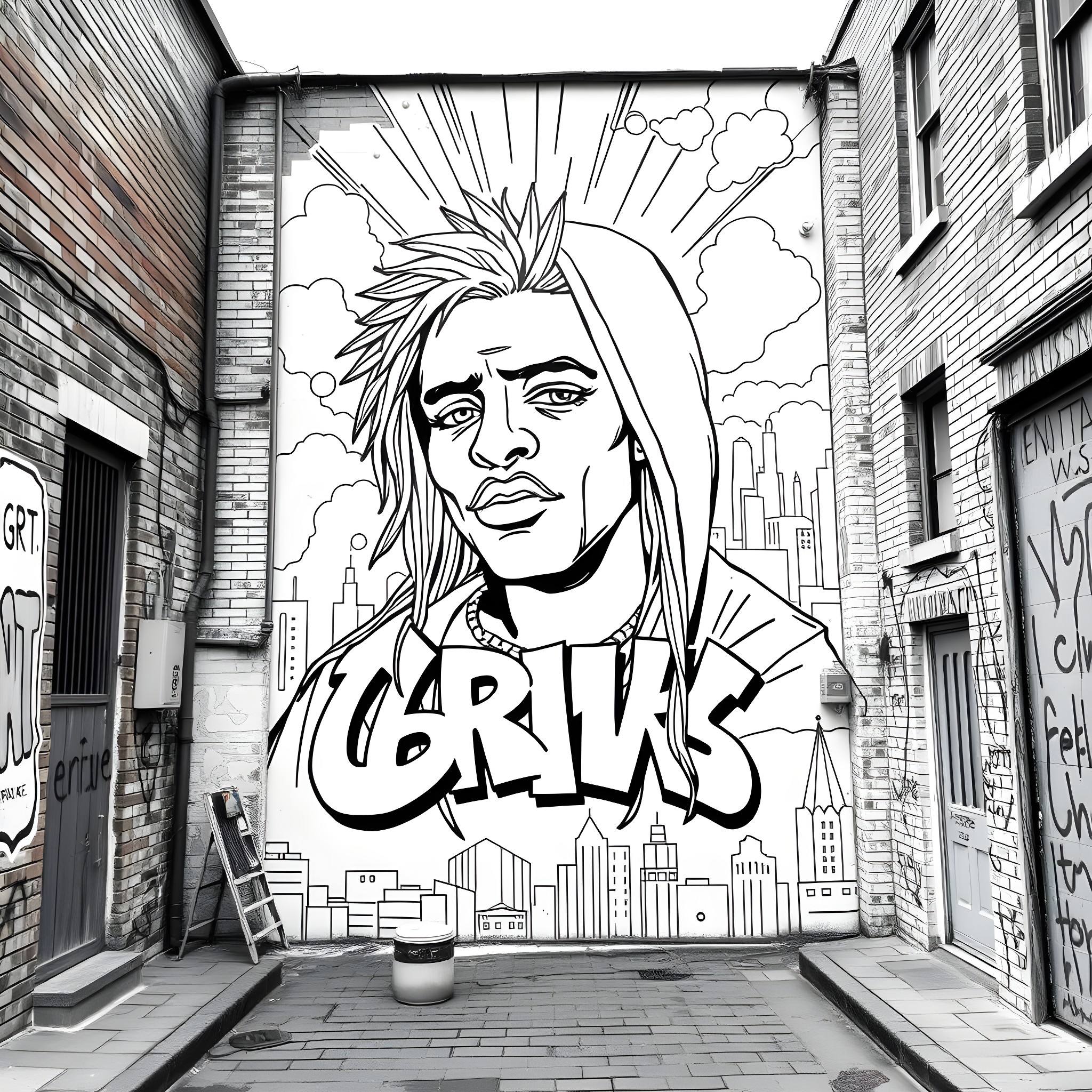 Best Graffiti Coloring Pages (Free Printable PDF)