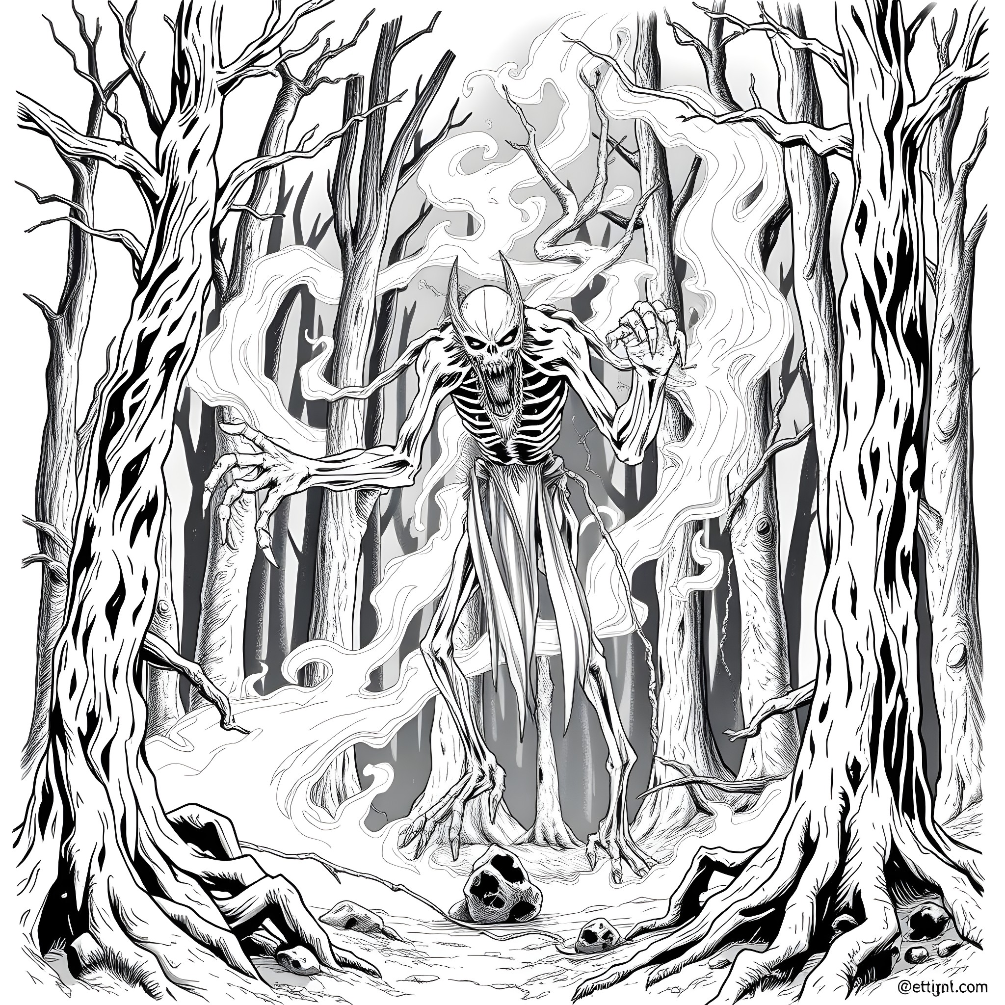 Best Wendigo Coloring Pages (Free Printable PDF)