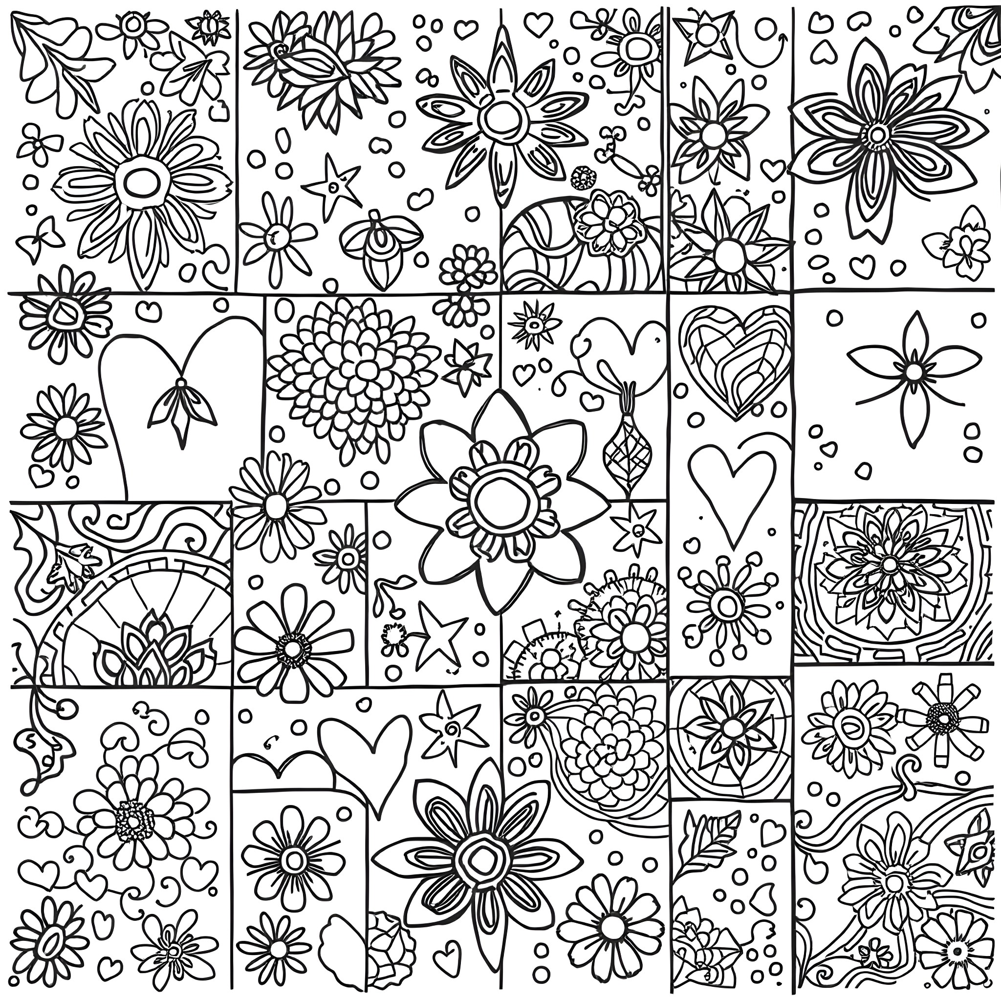120 Best Patchwork Coloring Pages (Free Printable PDFs)
