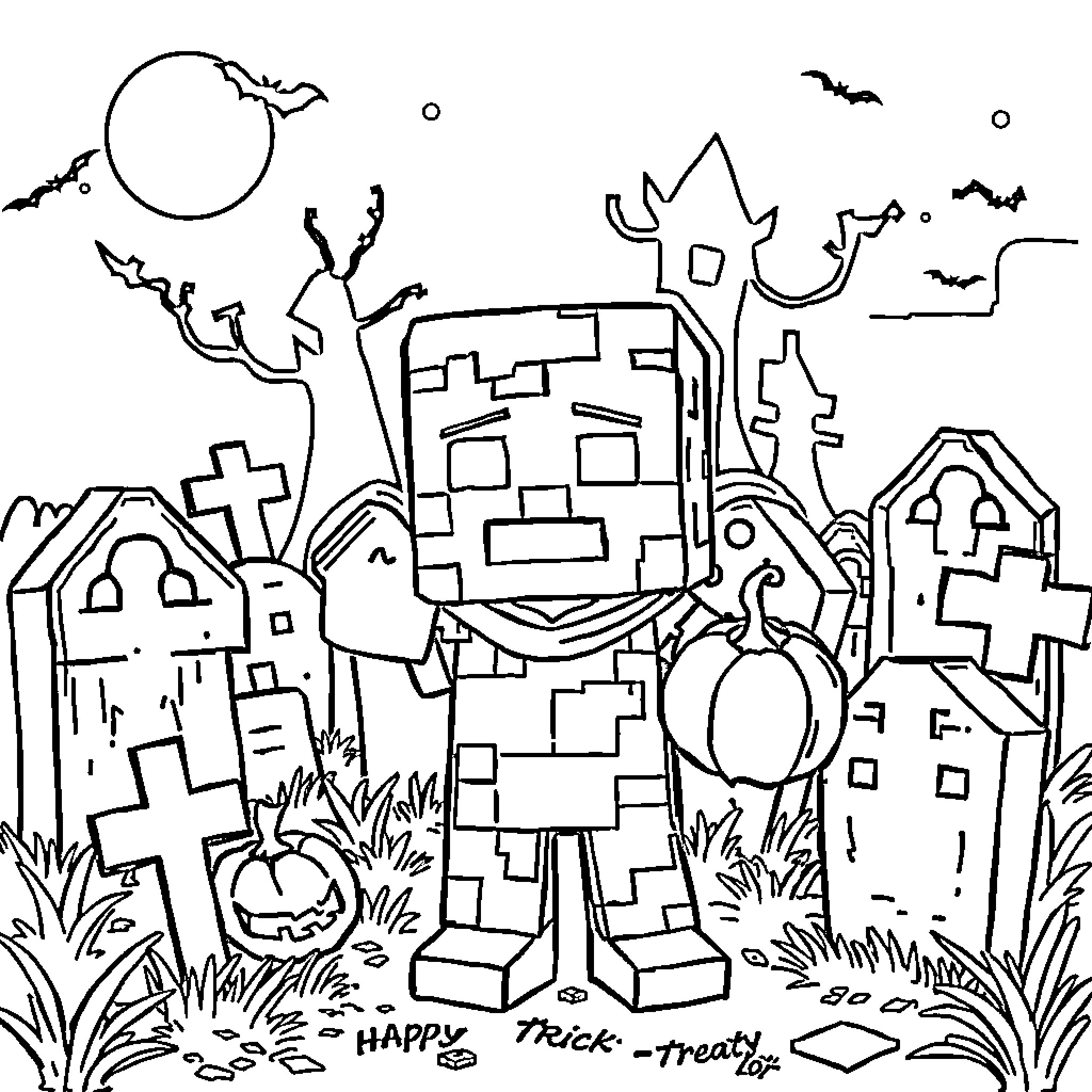Best Creeper Coloring Pages (Free Printable PDF)