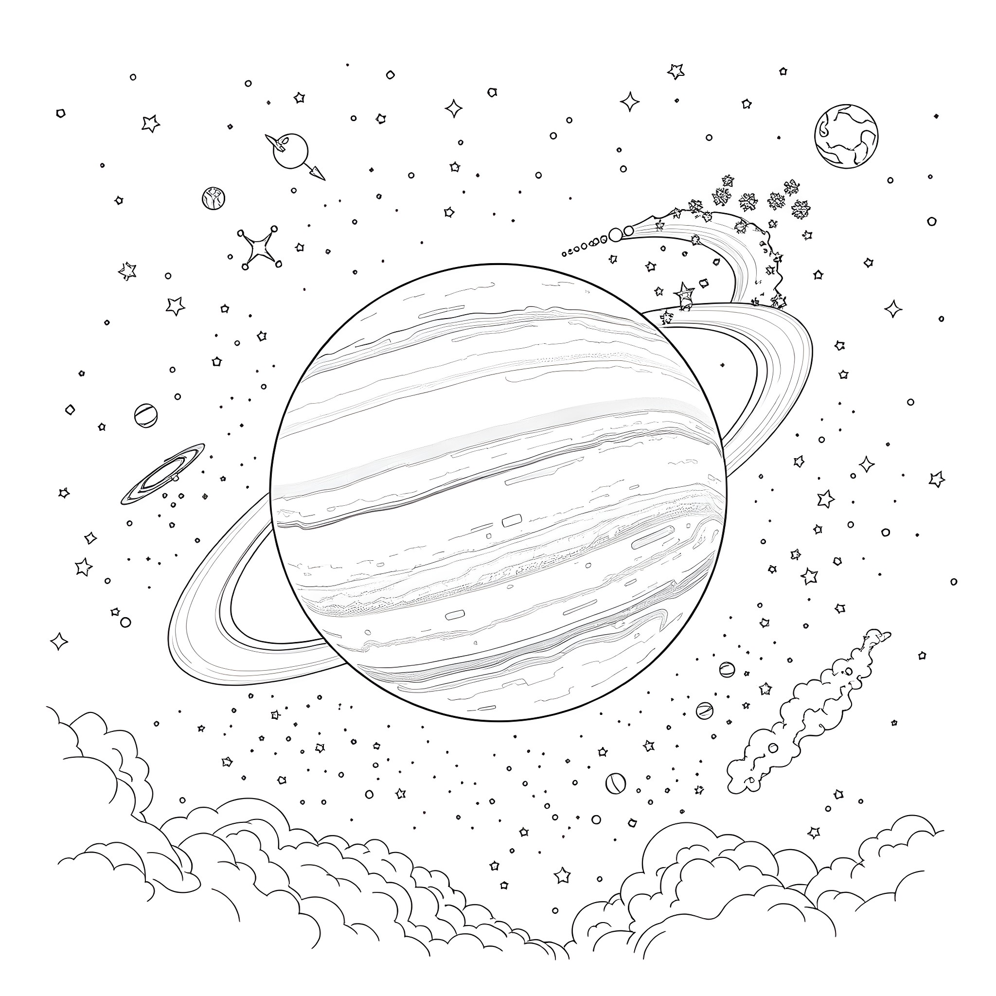 Best Space Coloring Pages (Free Printable PDF)