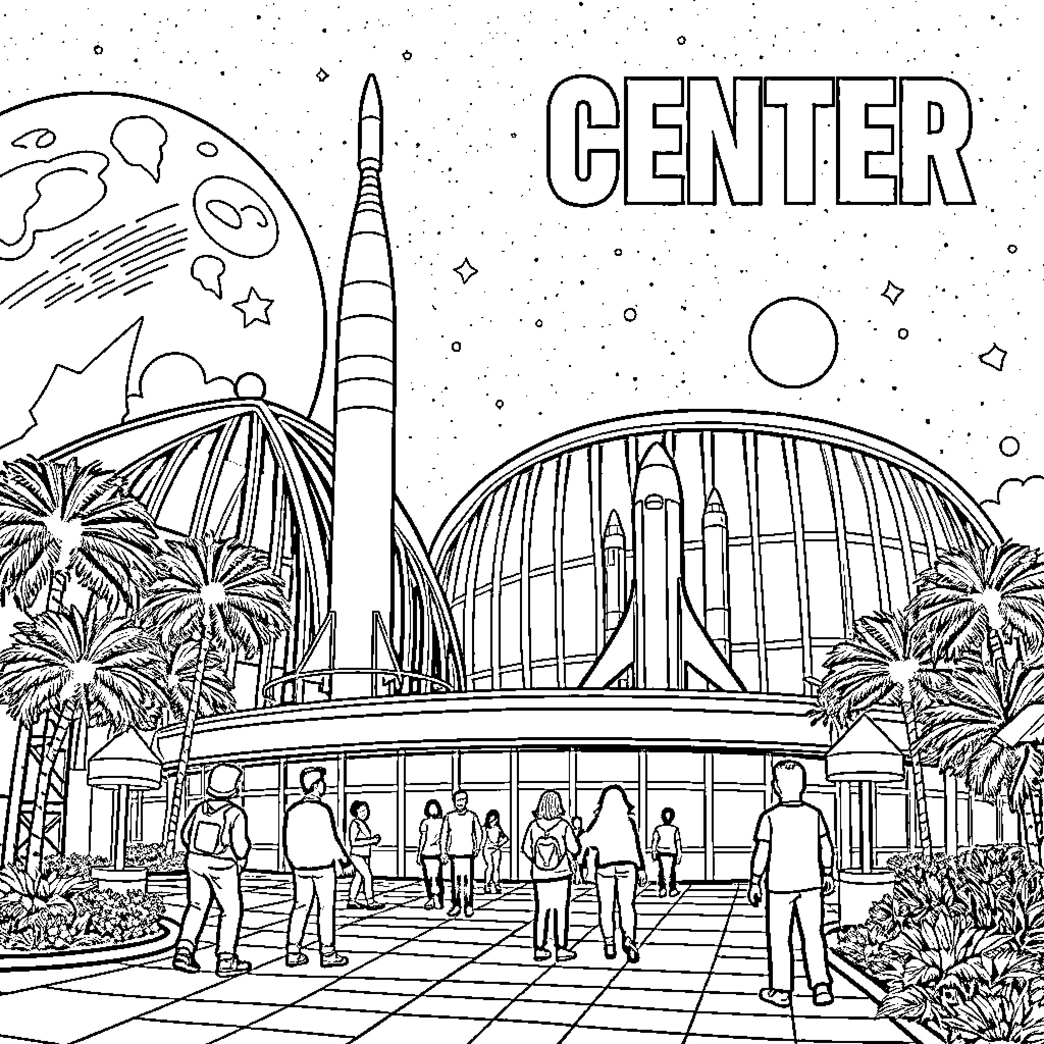 Best Space Center Coloring Pages (Free Printable PDF)