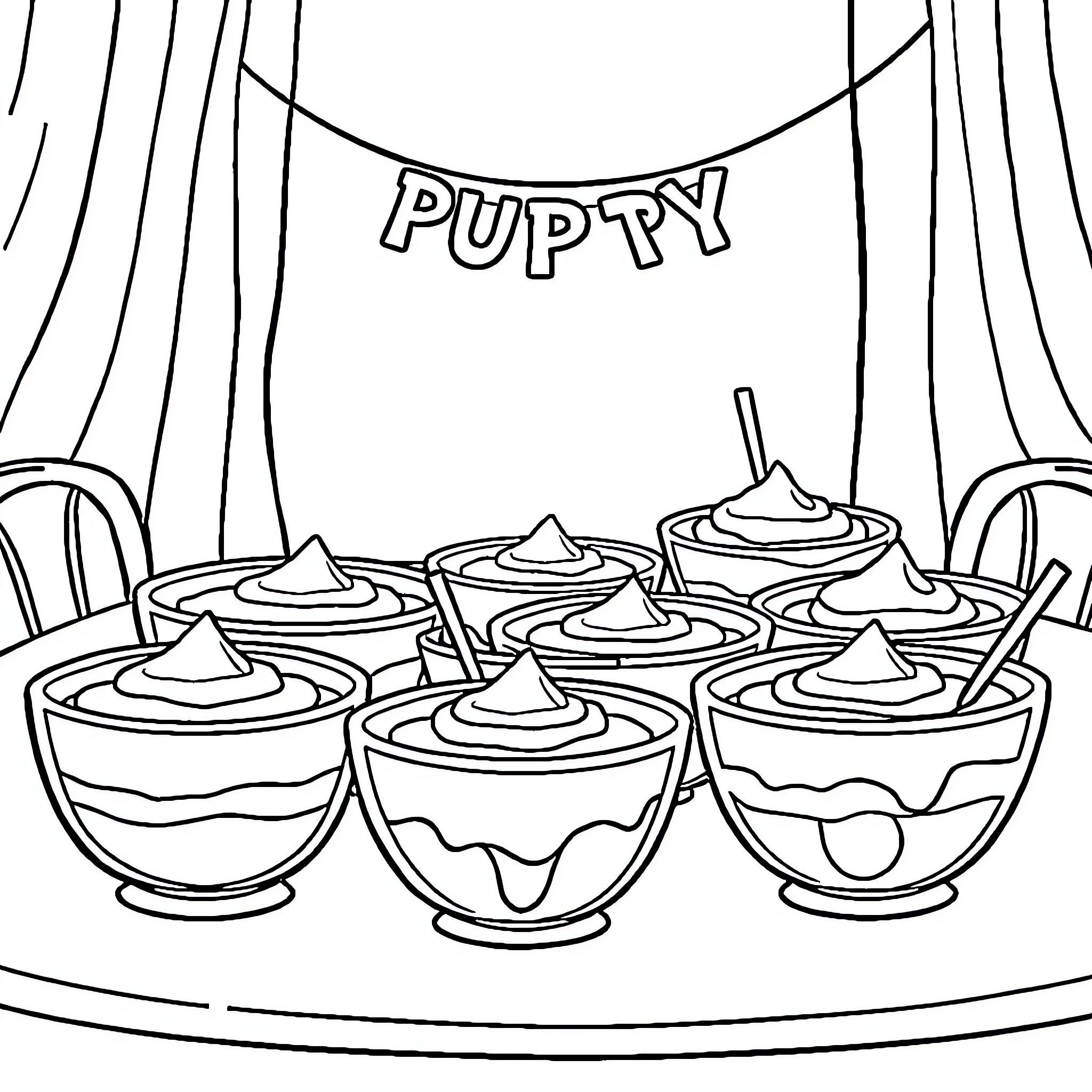 2 Best Pudding Coloring Pages (Free Printable PDFs)
