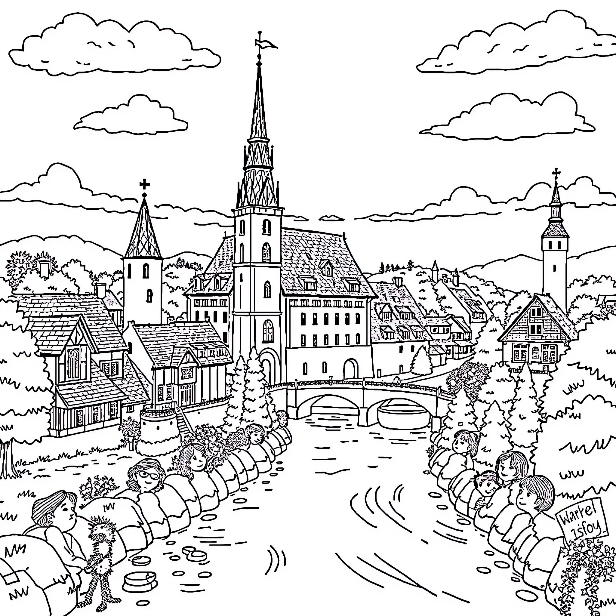 Best Village Coloring Pages (Free Printable PDF)