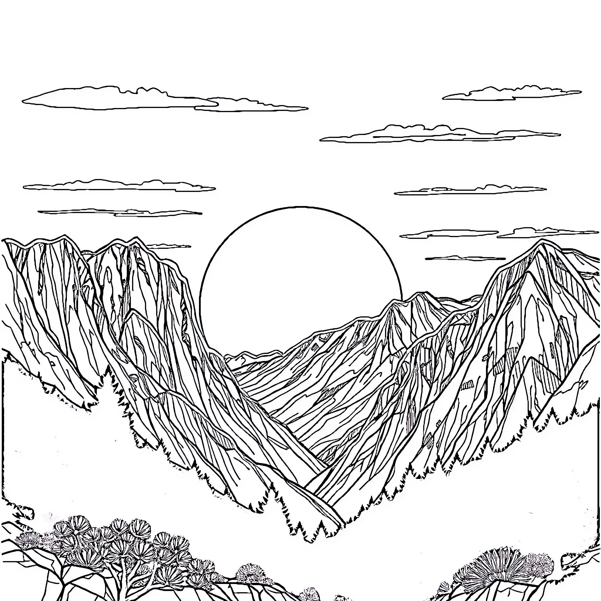 Best Mountain Coloring Pages (Free Printable PDF)