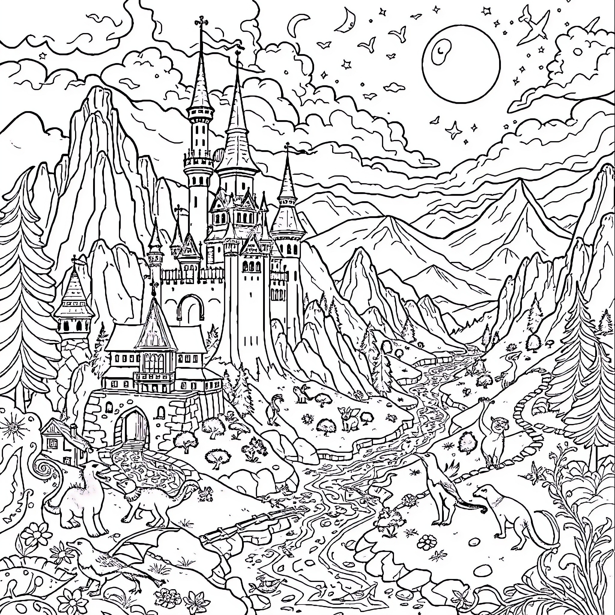 Best Fantasy Coloring Pages (Free Printable PDF)