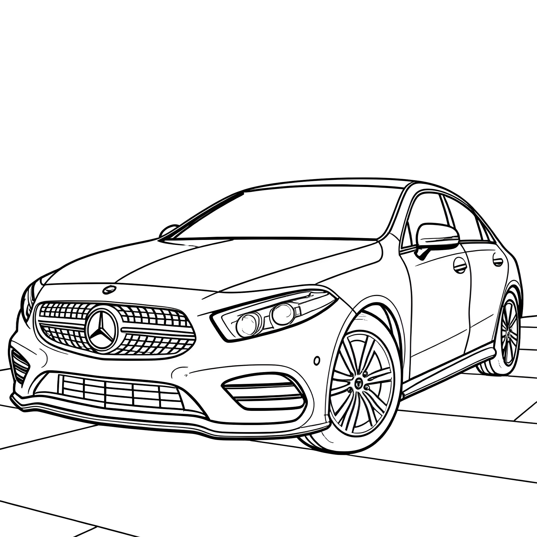 Best Mercedes Coloring Pages (Free Printable PDF)