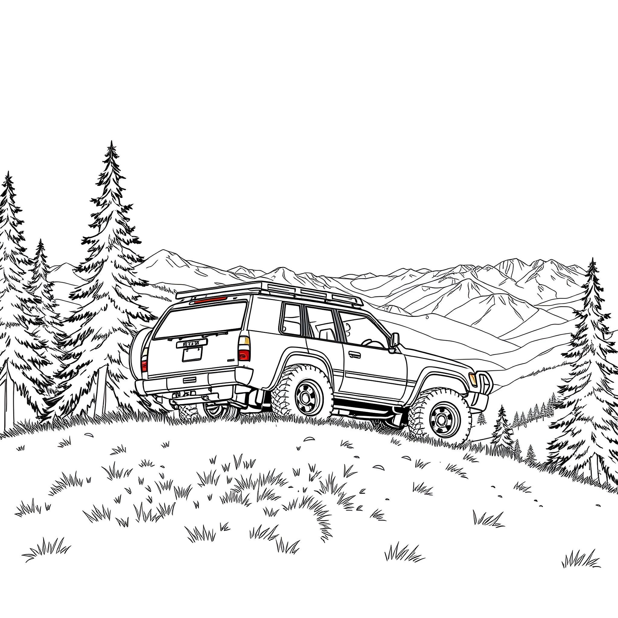Best 4runner Coloring Pages (Free Printable PDF)