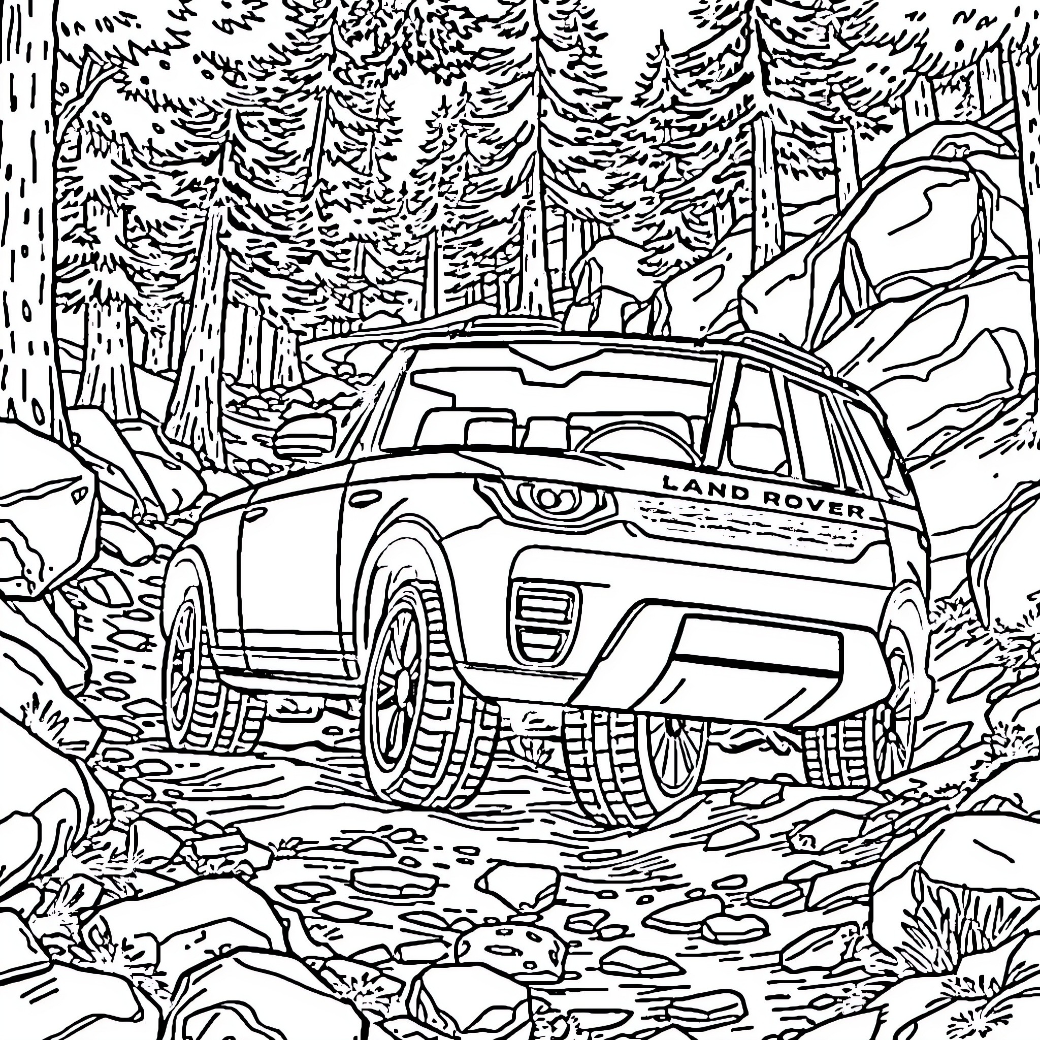 Best Land Rover Coloring Pages (Free Printable PDF)