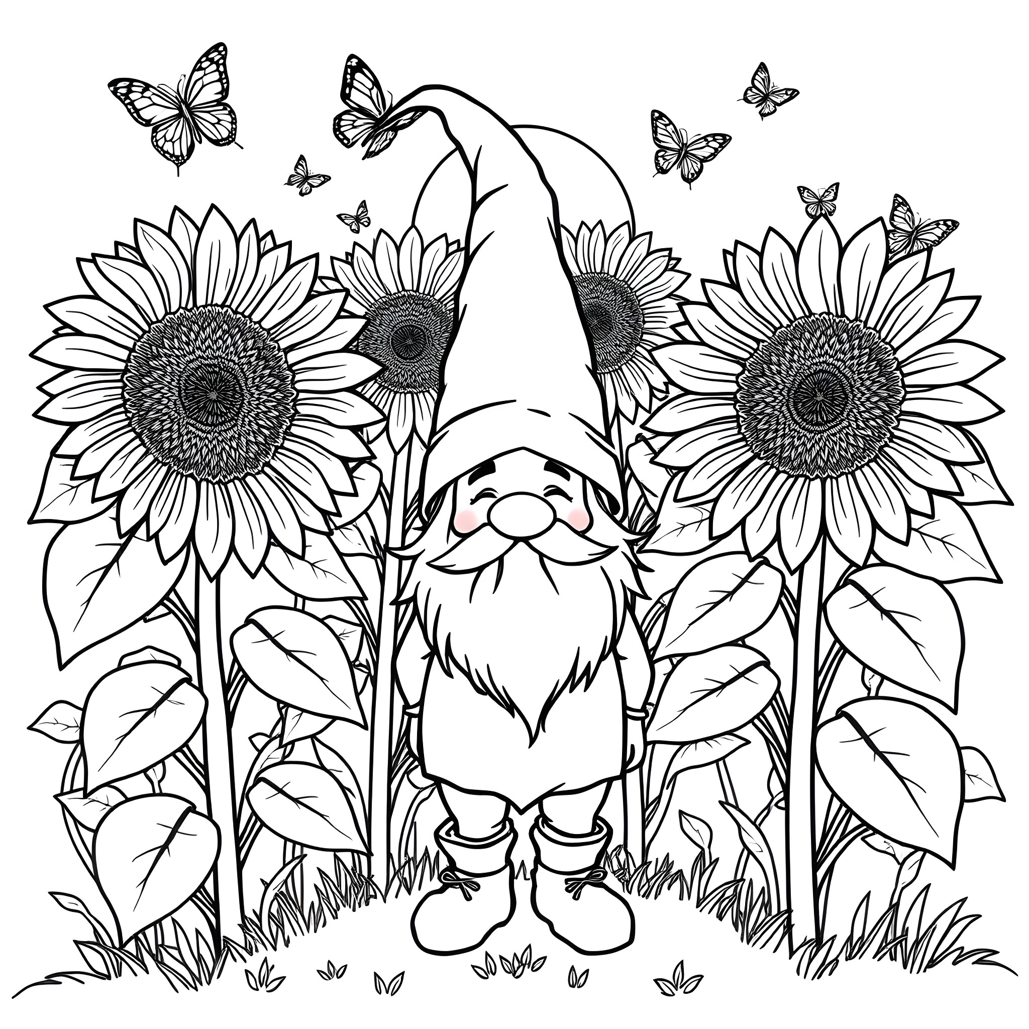 135 Best Gnome Coloring Pages (Free Printable PDFs)