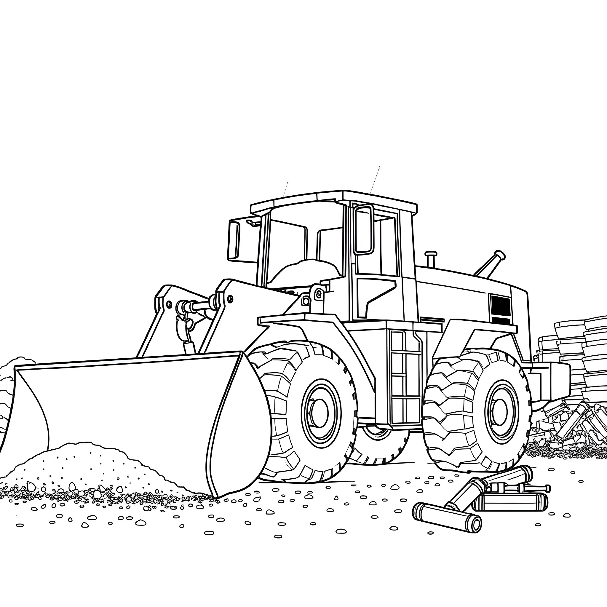 Best Front Loader Coloring Pages (Free Printable PDF)