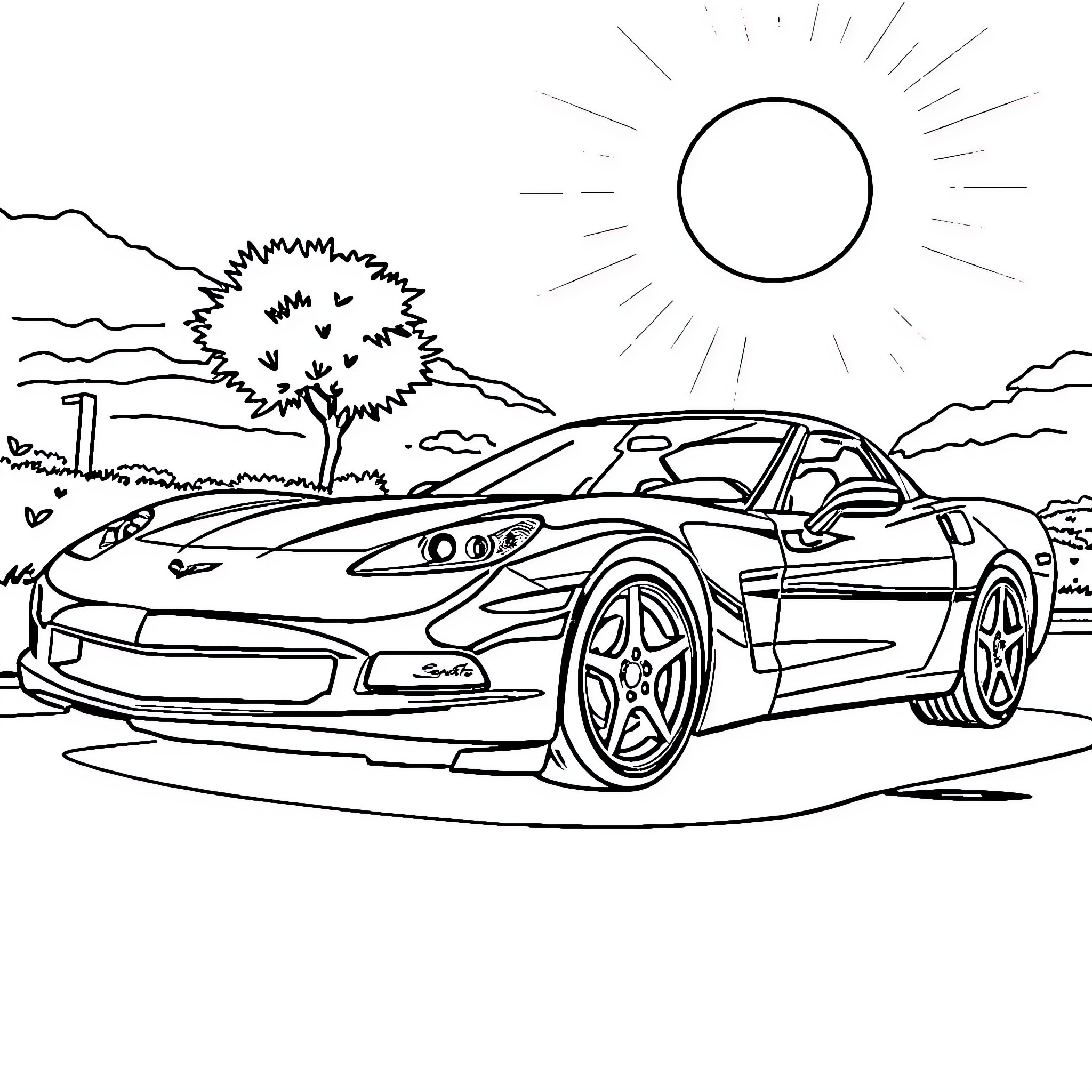 4 Best C5 Corvette Coloring Pages (Free Printable PDFs)